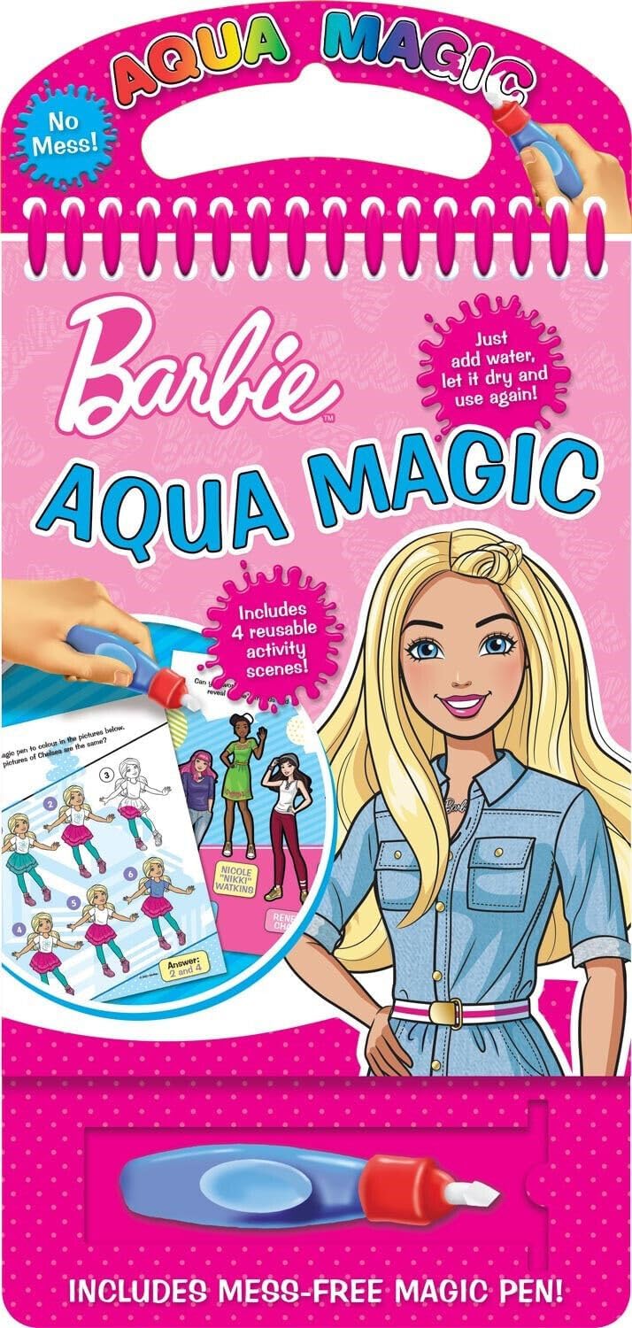 Quickdraw Barbie Aqua Magic Kids Activity Art Pad Colouring Set Barbie ...