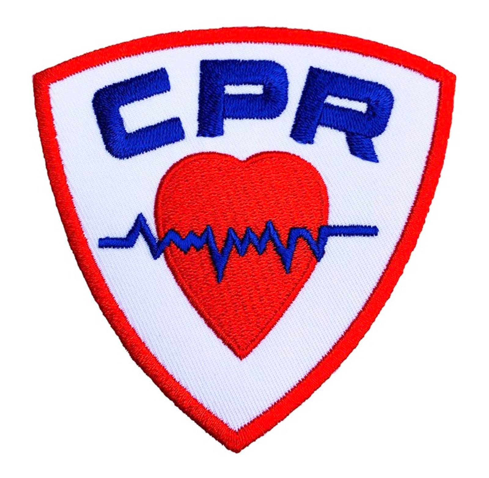 Amazon.com: CPR Patch (3.5 Inch) DIY Embroidered Iron or Sew on Badge ...