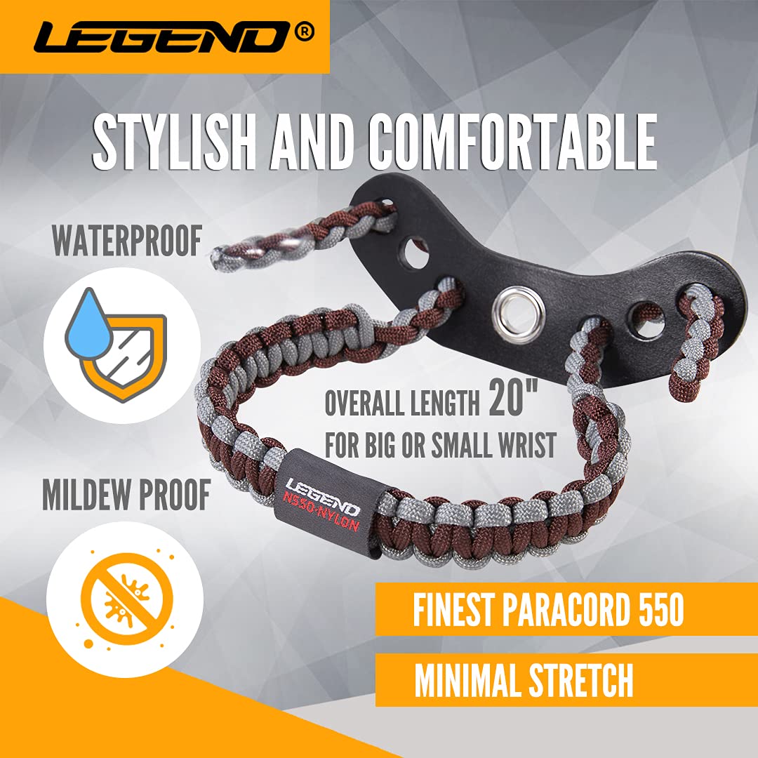 Snapklik.com : LEGEND 550 Paracord Bow Wrist Sling - Compound Bow ...