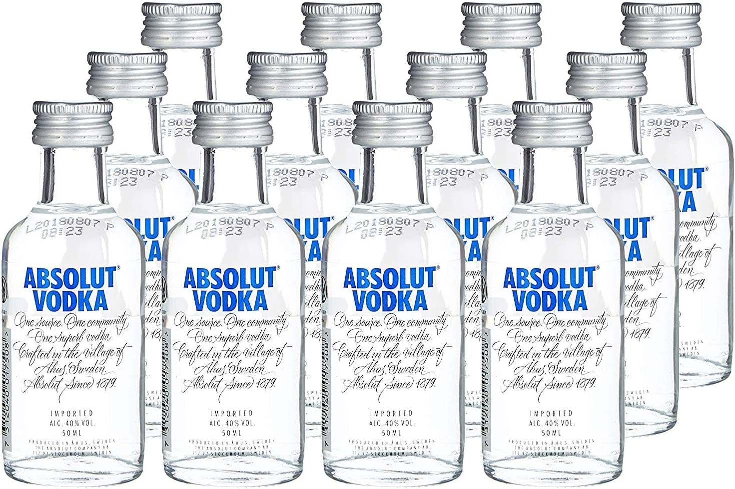 Absolut Vodka Original Miniatur 12er Pack – Der schwedische Klassiker ...