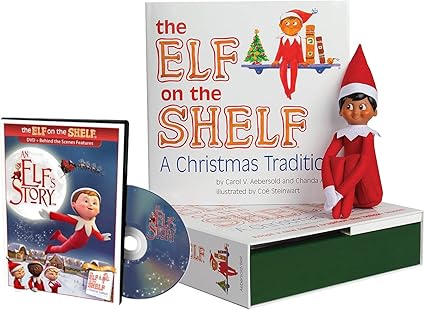 Amazon.com: The Elf on the Shelf: A Christmas Tradition with Brown Eyed ...