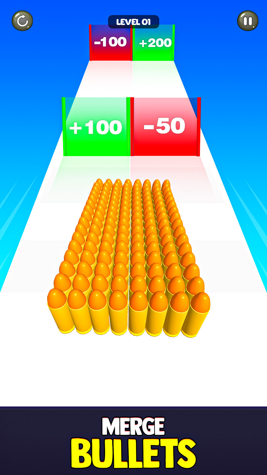 Action Bullets Rush Army Run 3D! Merge Bullet Weapon Master ...