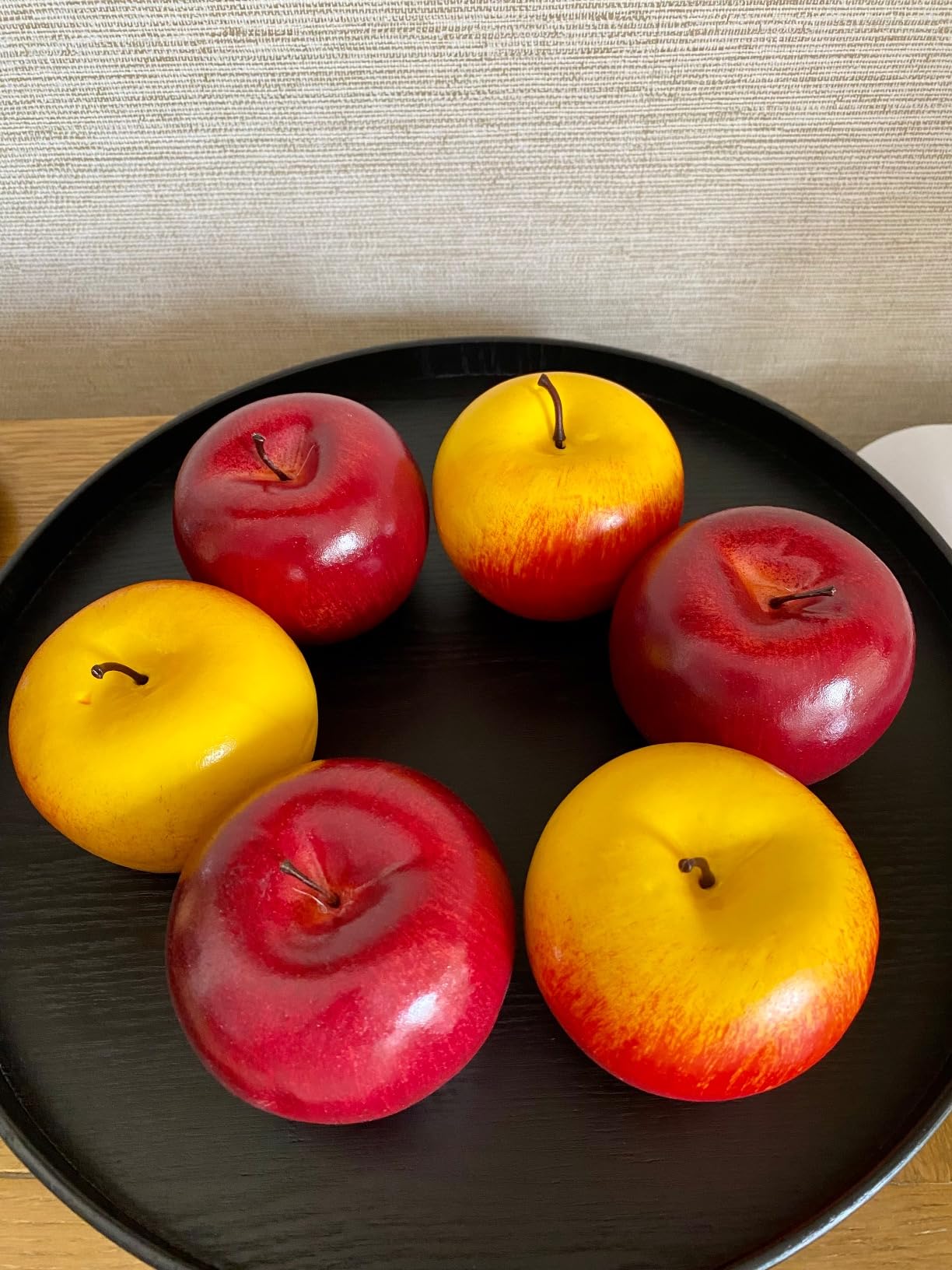 Lorigun 6 Pcs Artificial Apples, Fake Fruits Apples for Decoration ...
