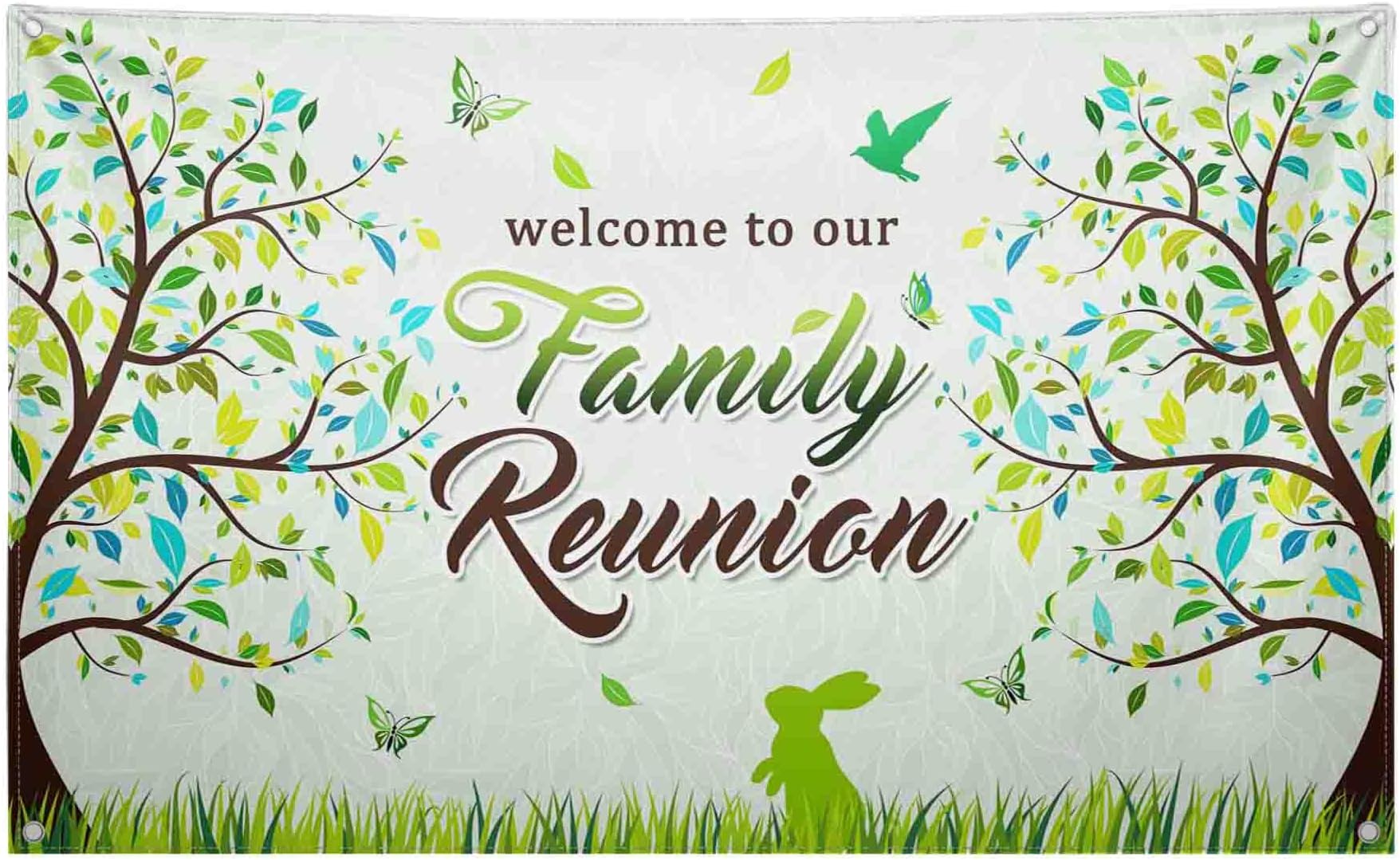 Amazon.com : Swepuck 72x43inch Family Reunion Backdrop Welcome to Our ...