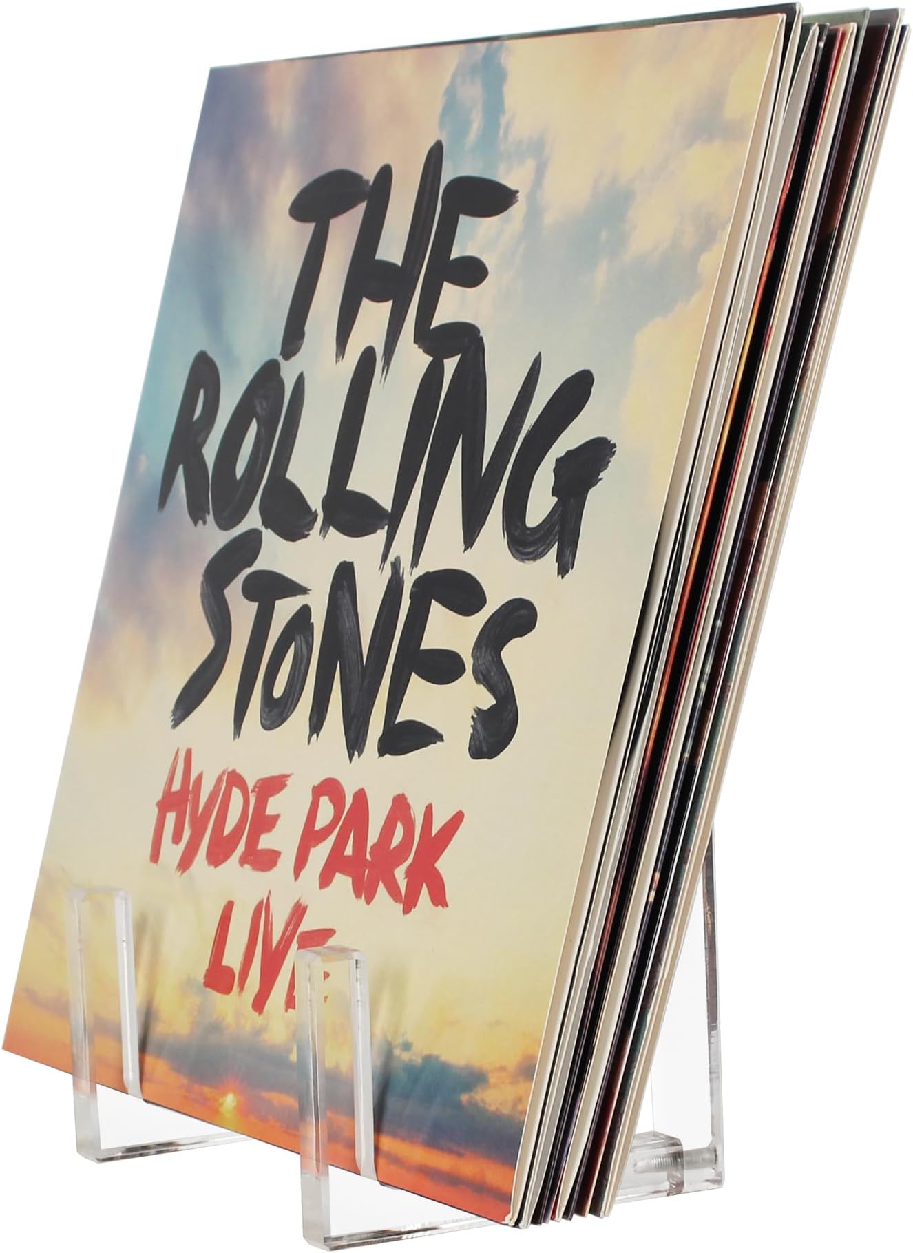 Amazon.com: Record-Happy Vinyl Record Holder Acrylic Stand - Premium ...