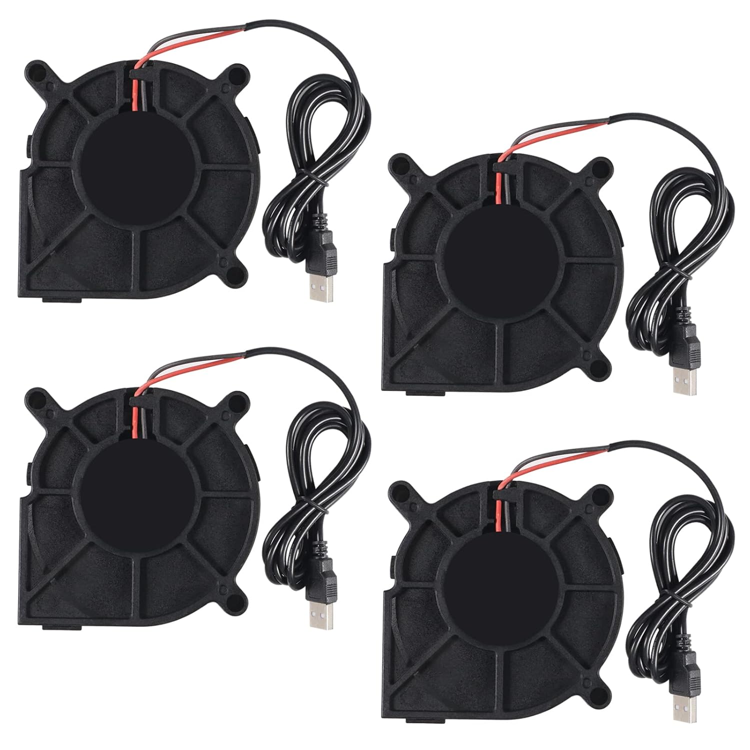 Amazon.com: UMlLIFE 4-Pack 5V USB Blower Fan 60mm, 60mm x 60mm x 15mm ...