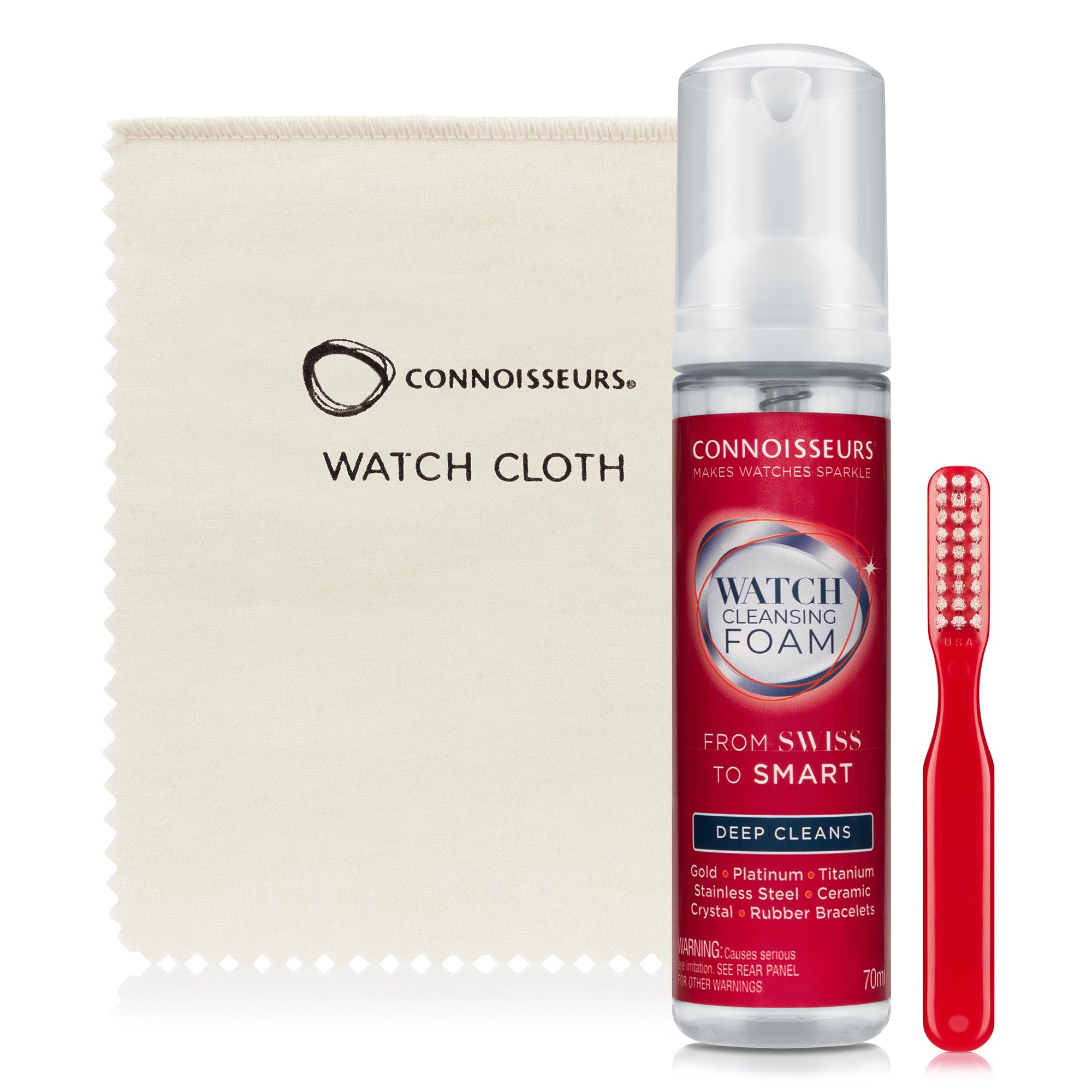 Connoisseurs Watch Cleaning Kit | Watch Cleaner Foam & Watch Cleaning ...