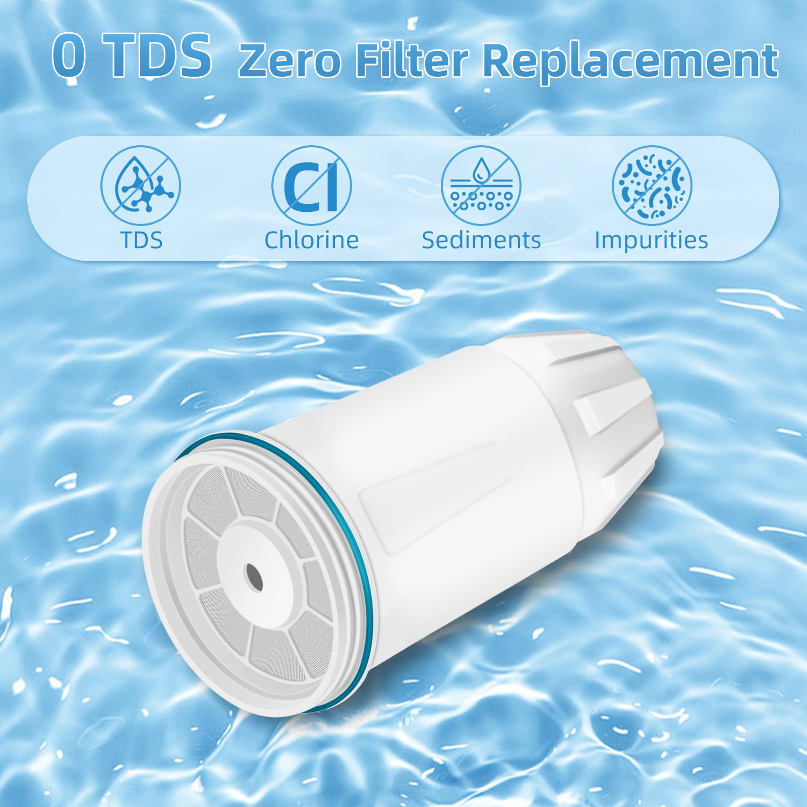 Snapklik.com : Upgraded Water Filter Replacement For ZERO Water Pitchers