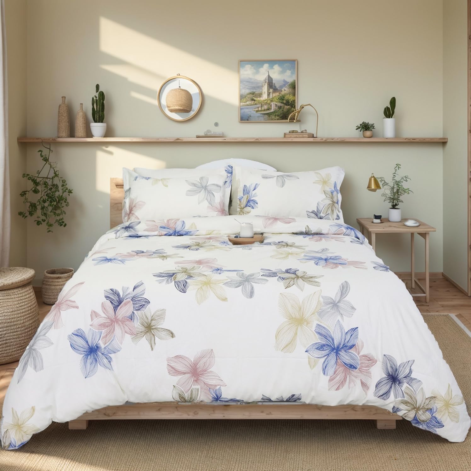Amazon.com: Helthep Duvet Cover Full Size,100% Washable Cotton Duvet ...