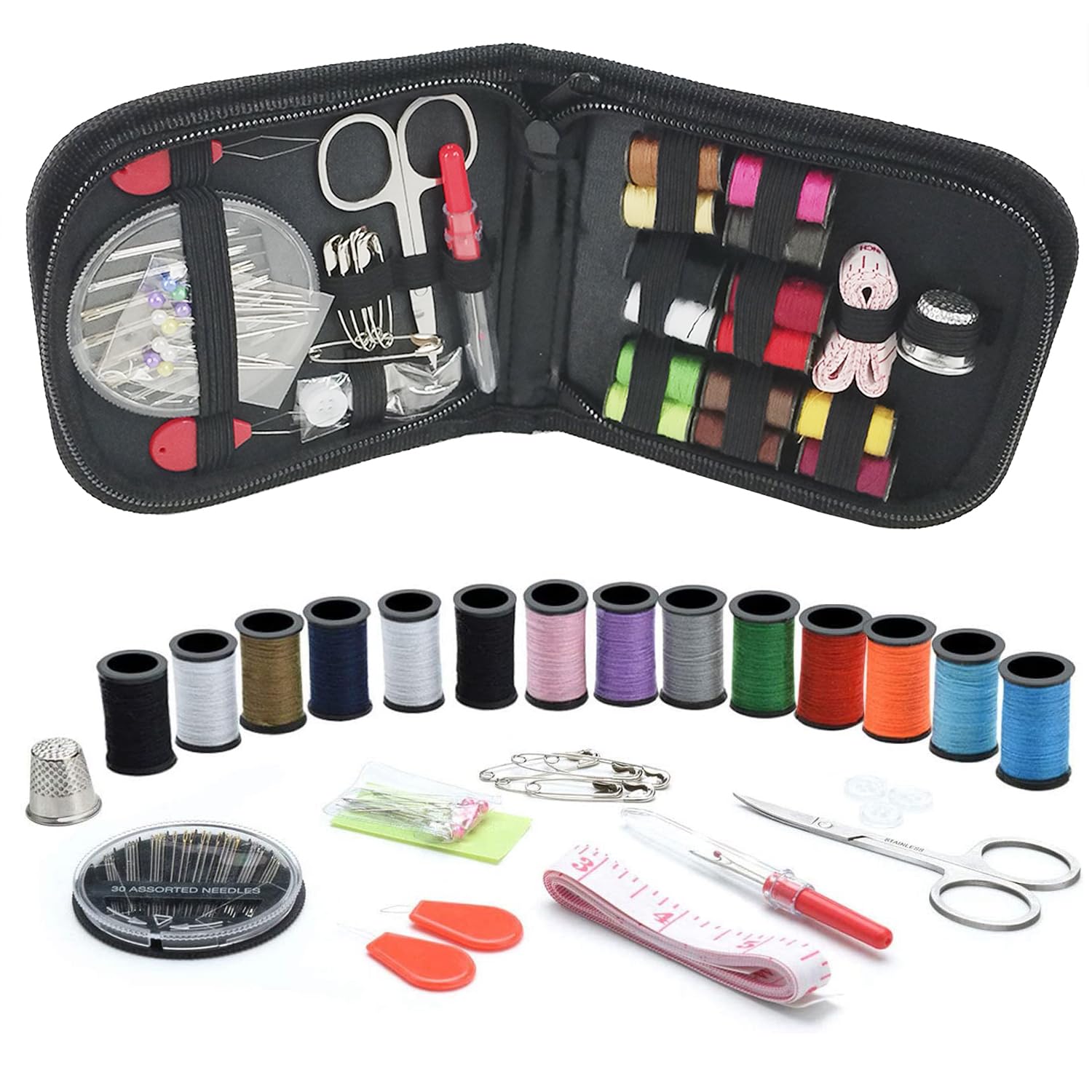 Sewing KIT, DIY Sewing Supplies with Needles/Threads/Accessories and ...