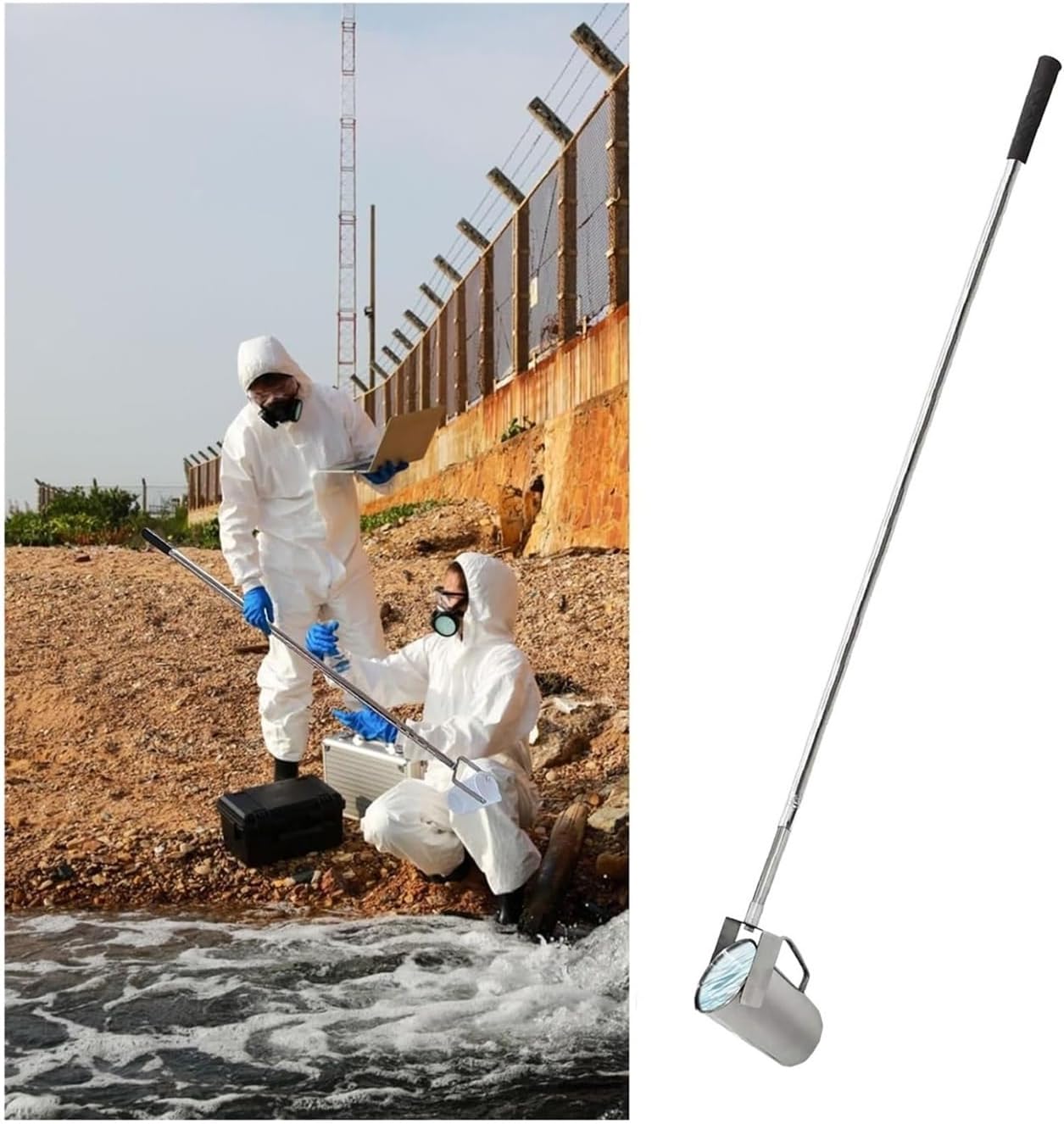 Wellhead/Lakes/Reservoir Telescopic Rod Sampler 1.6ft-4.9ft Long ...