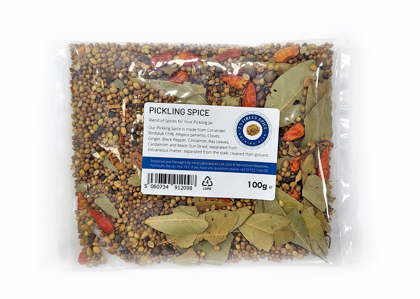 Entirely Ingredients Pickling Spice 100g - Selected for Quality ...