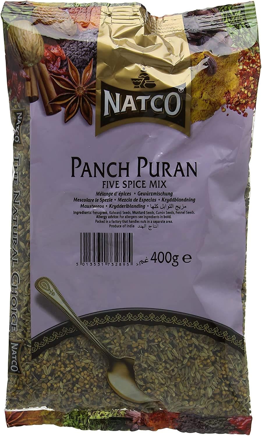 Natco Panch Puran (5 épices, 400 g) : Amazon.fr: Epicerie