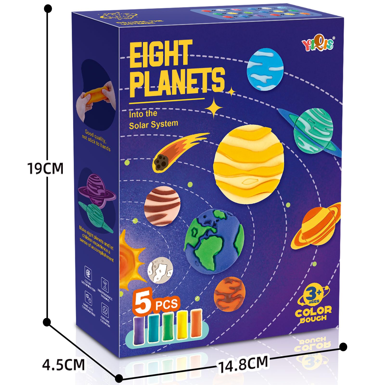 Solar System Play Dough Amazon.com: HASAYAQI Solar System Playdough