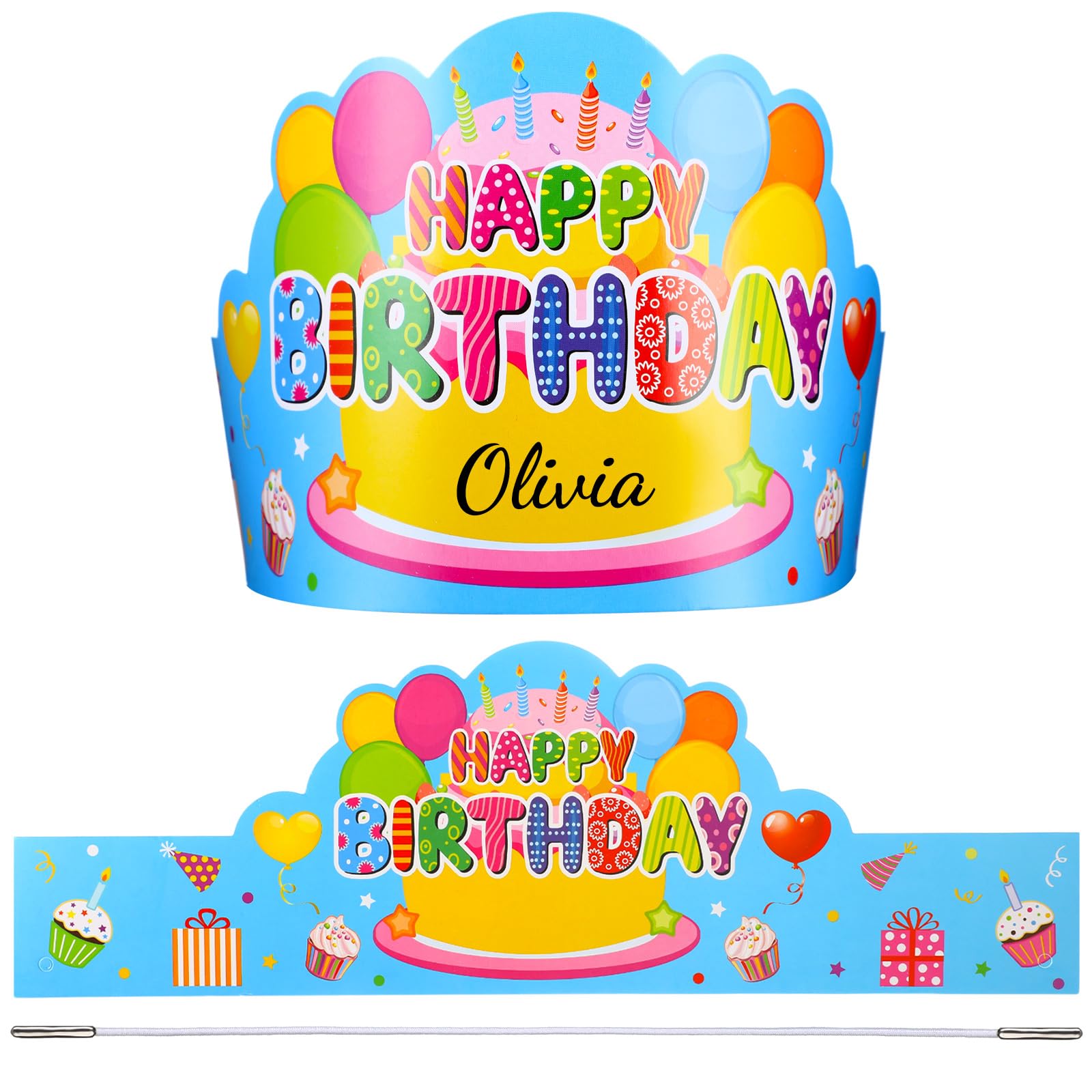 Snapklik.com : Yunsailing 36 Pcs Happy Birthday Crowns For Kids Paper ...