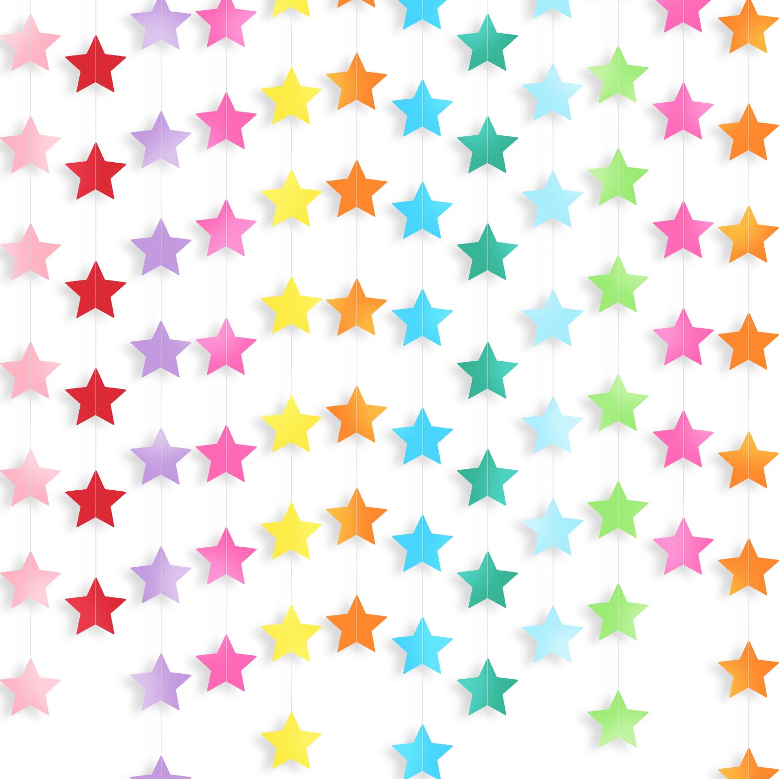 Snapklik.com : Patelai Glitter Star Garland Banner 2026 New Years Decor ...