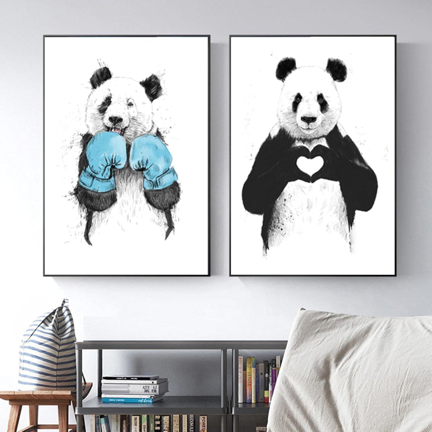 Panda Painting On Canvas