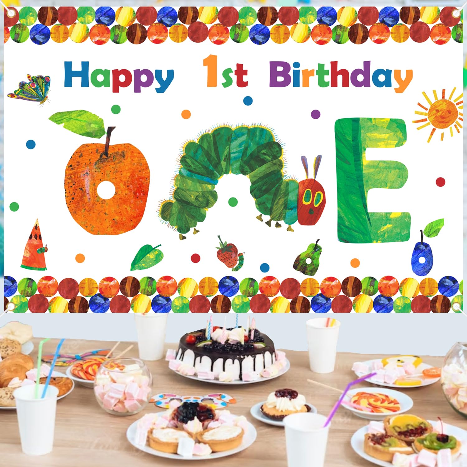 Very Hungry Caterpillar First Birthday Party Very Hungry Caterpillar