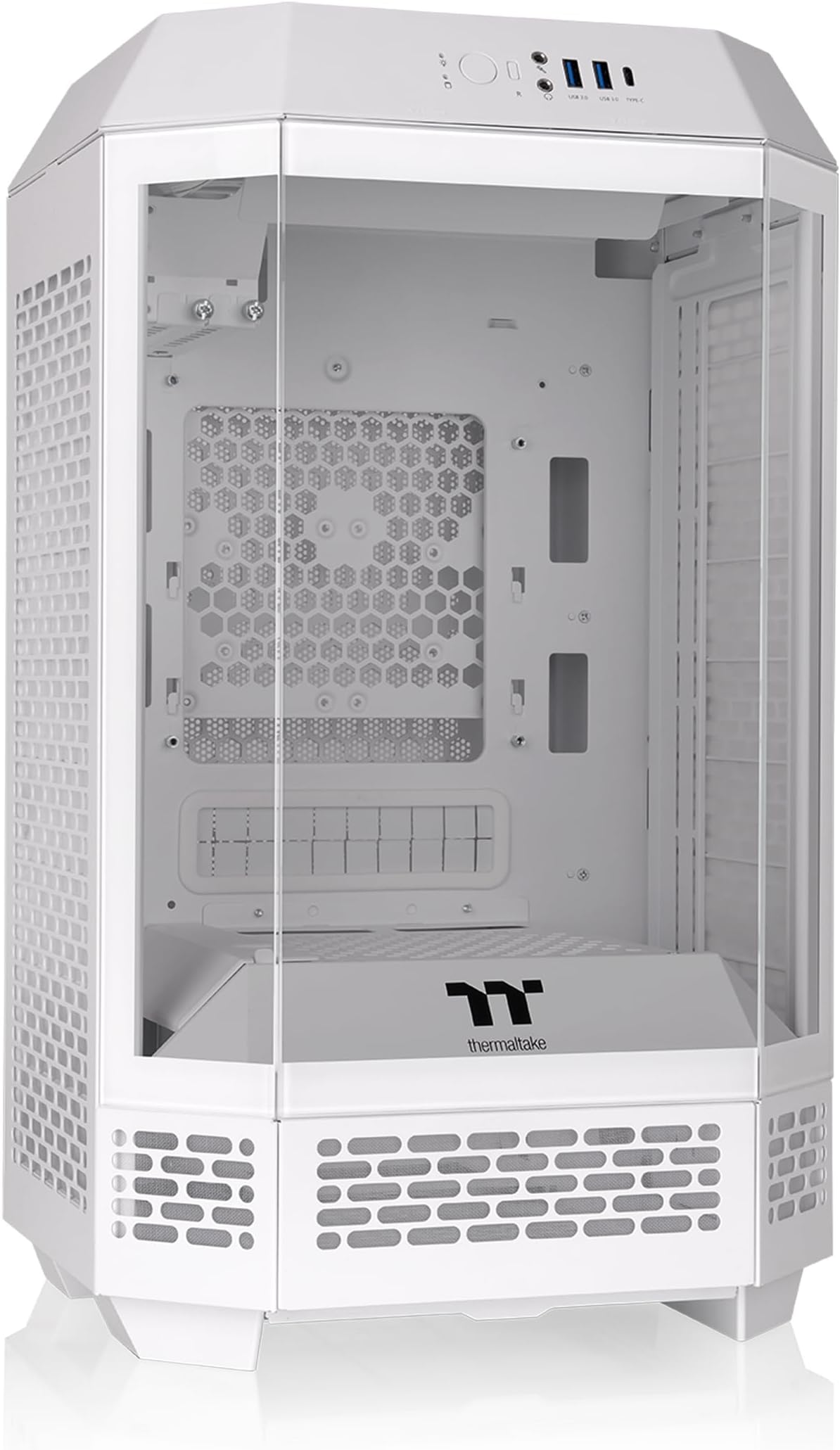 Amazon.com: Thermaltake Tower 250 Snow Mini-ITX Mini Tower; 2x120mm CT ...