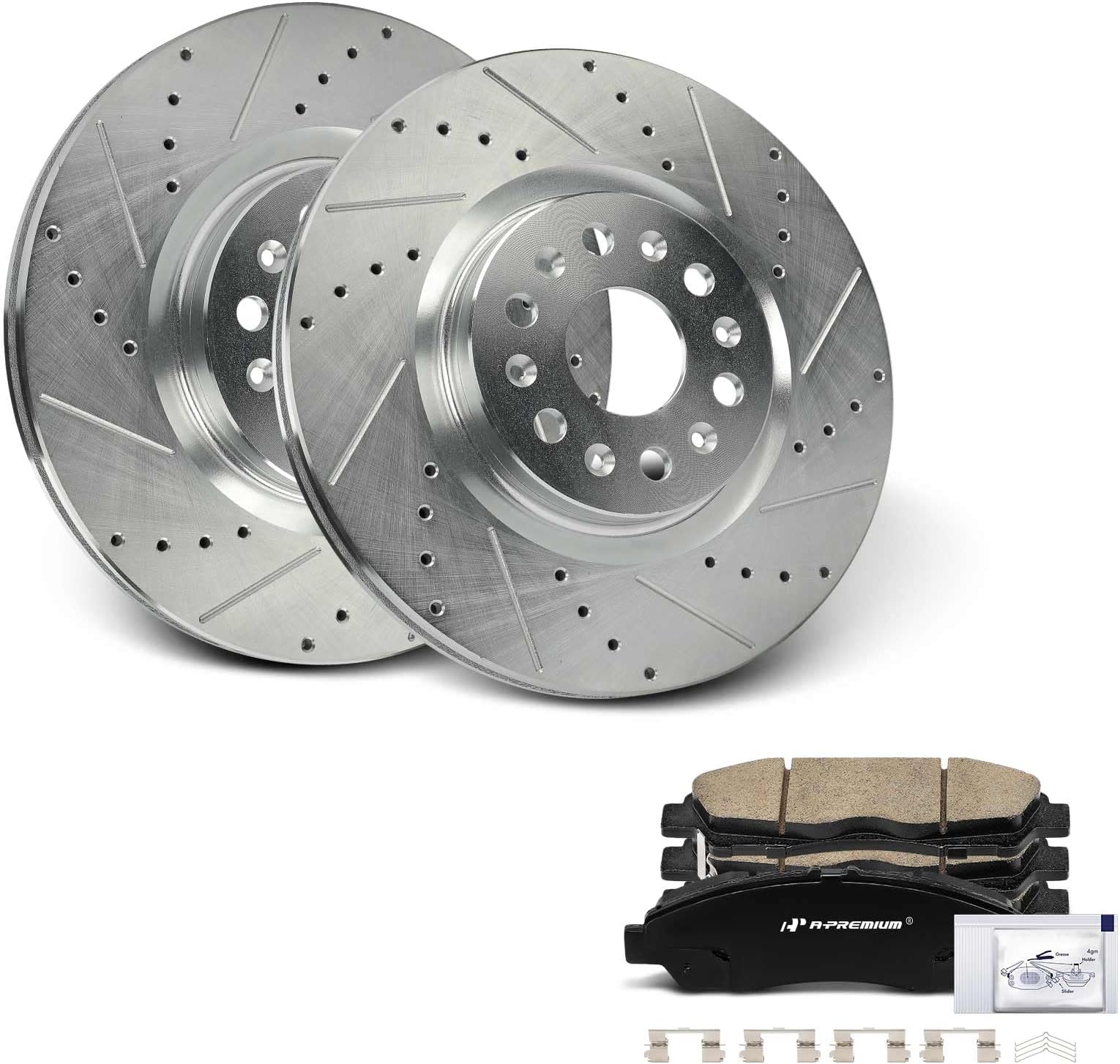 Amazon.com: Detroit Axle - Front Brake Kit for 2017-2020 Cadillac XT5 2020 XT6 2018-2020 Buick ...