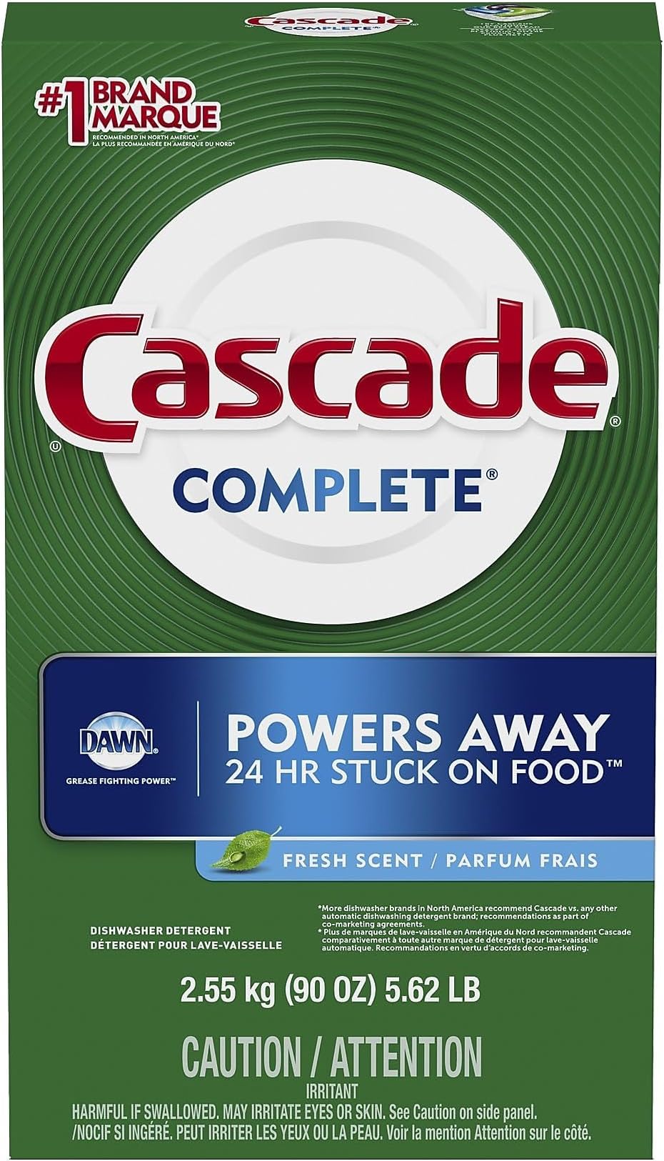 Amazon.com: Cascade Complete Powder Dishwasher Detergent, Fresh Scent ...