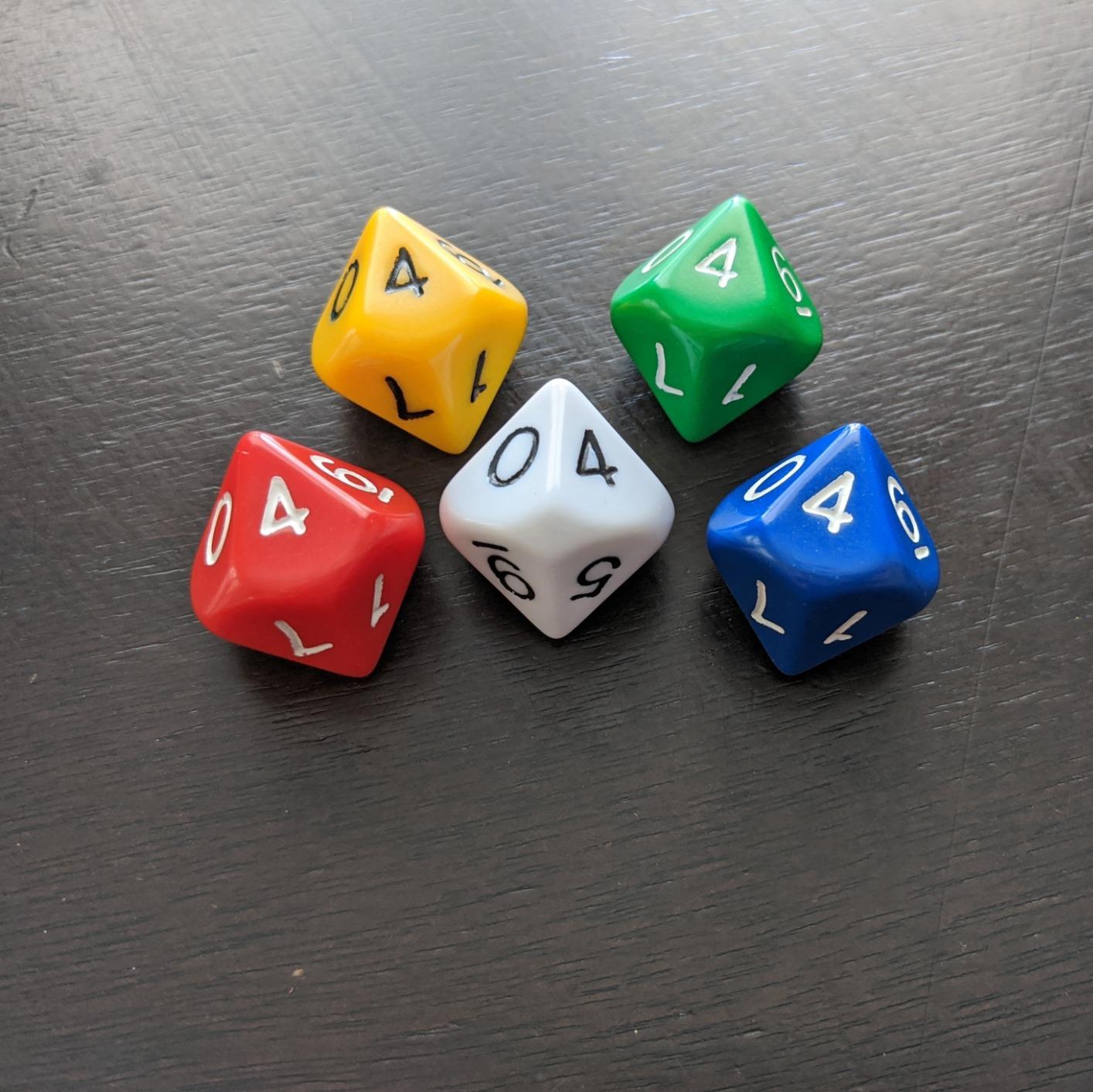 Amazon.com: EAI Education 10-Sided Dice 0-9: Set of 25 : Toys & Games