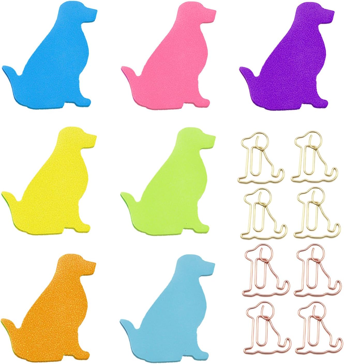 Molain Sticky Notes 7 Pack, Cartoon Animal Shaped Memo Pads with Paper ...