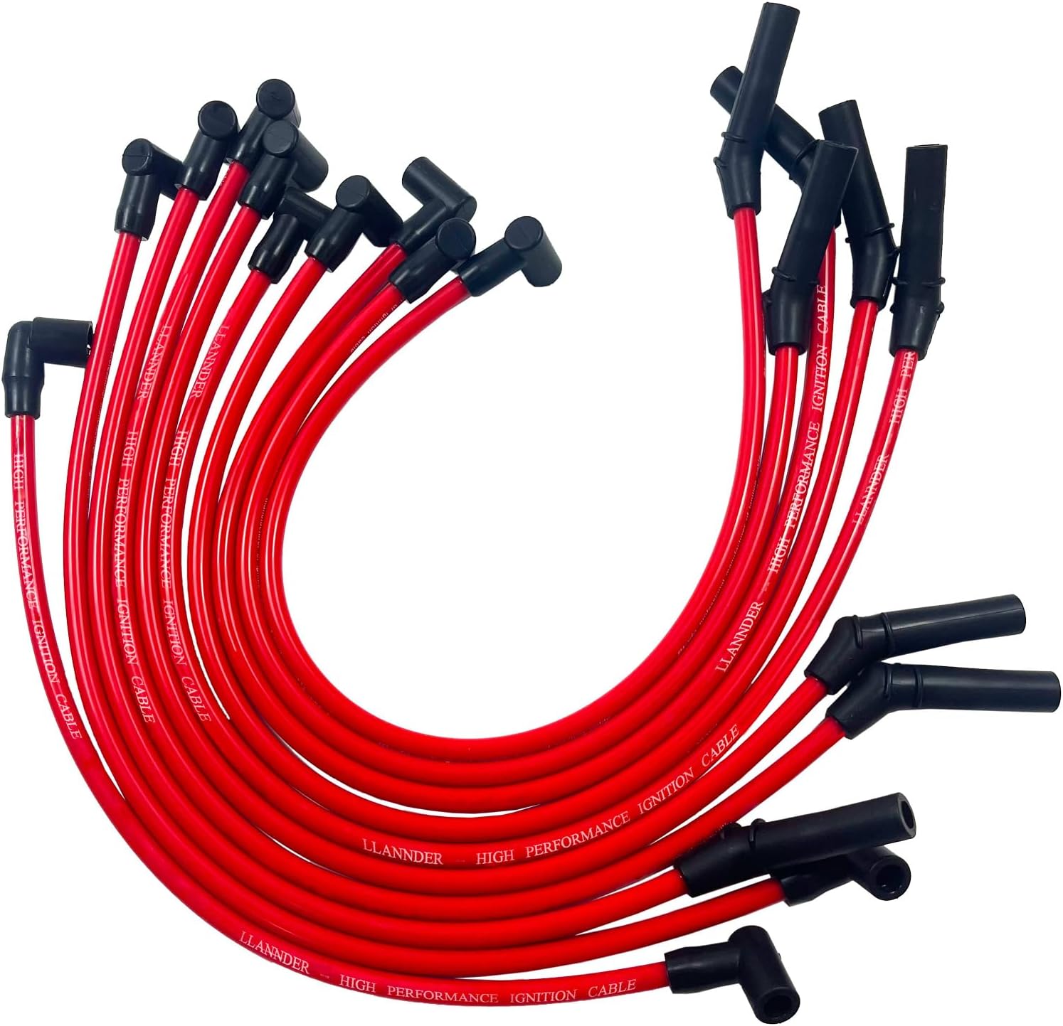 Amazon.com: New Racing 9mm Blue Spark Plug Wire Set Ignition Wire Set ...