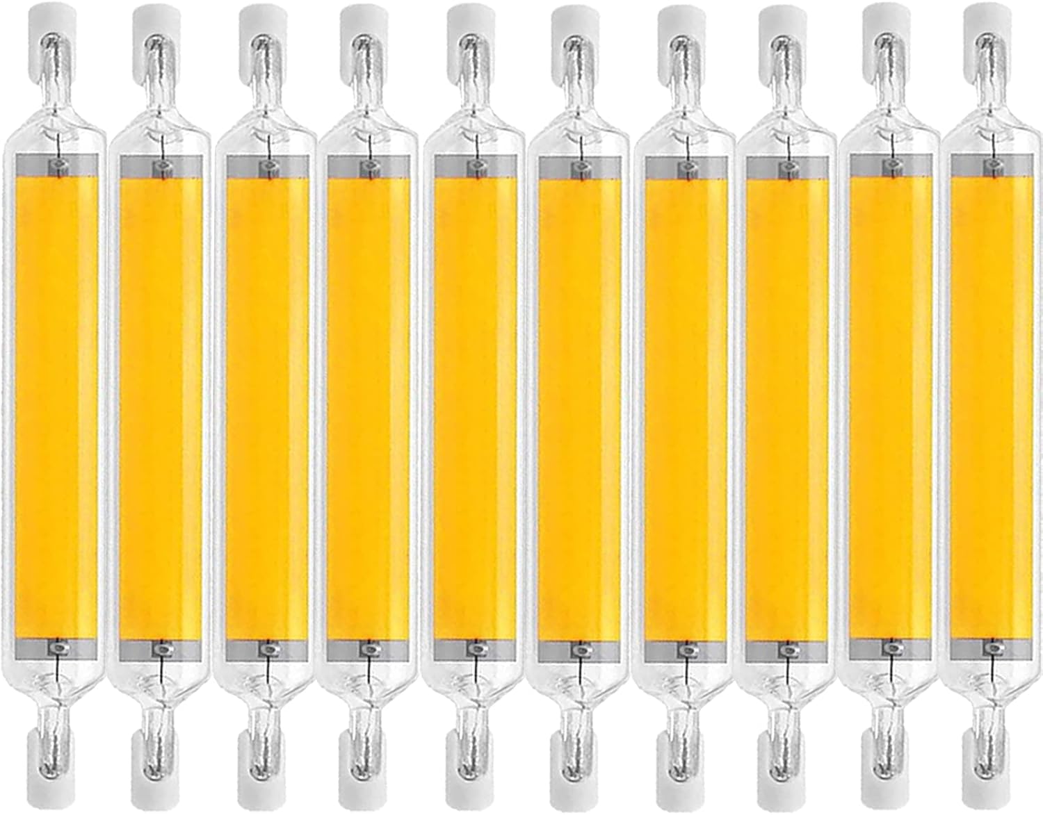 10 Pack 78mm 10W R7S LED Bulbs 100W Halogen Replacement LED R7S Light ...