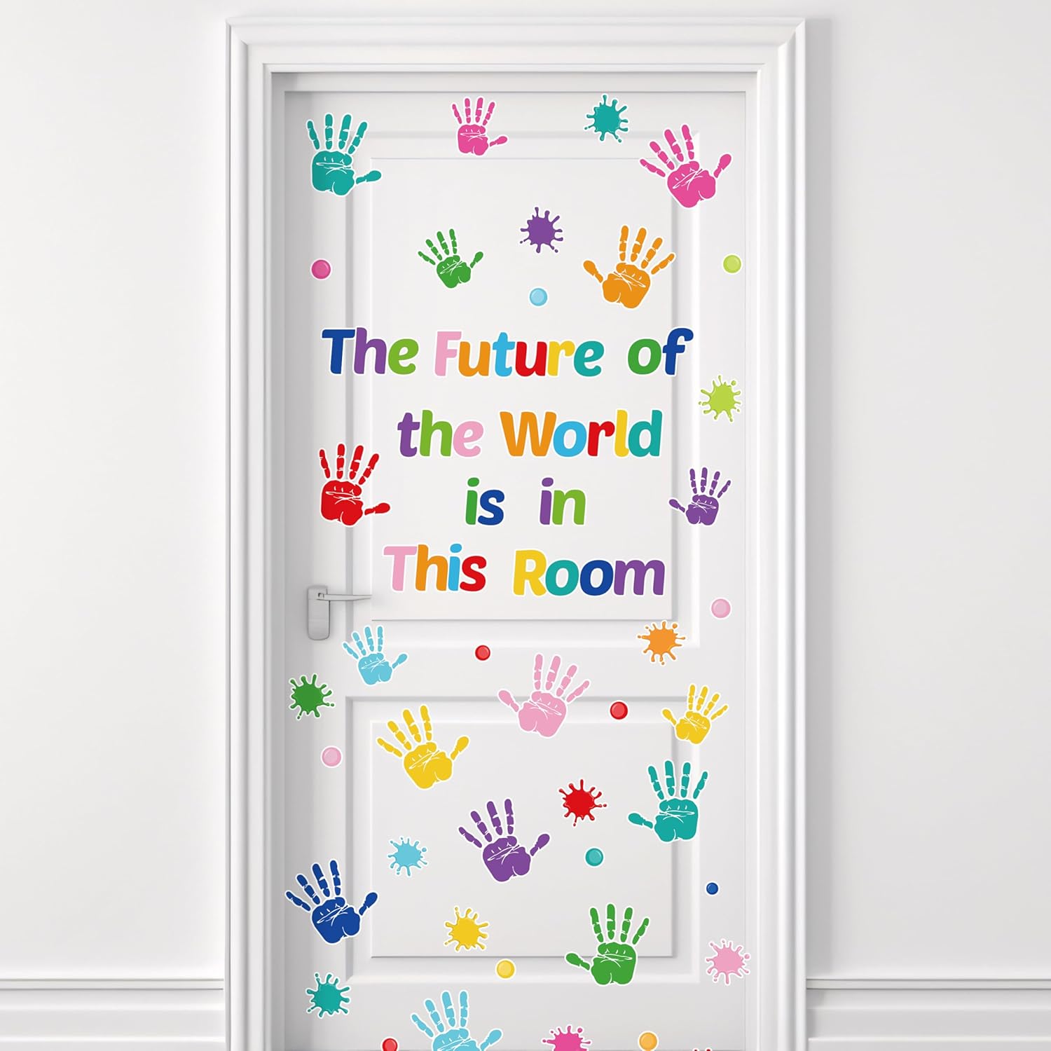 Amazon.com: Colorful Inspirational Door Decal - The Future of The World ...