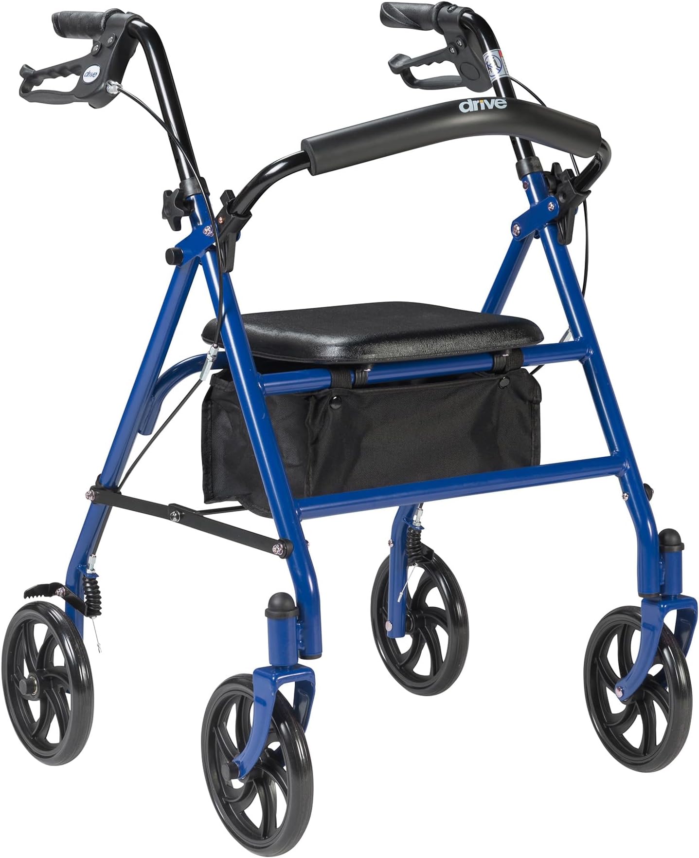 Amazon.com: Medline Heavy-Duty Bariatric Folding Walker with 5” Wheels ...