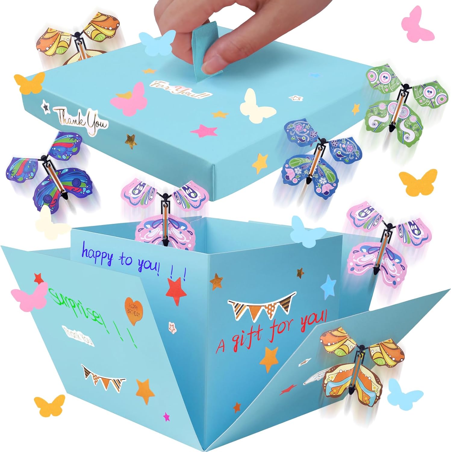 Amazon.com: Butterfly Explosion Gift Box, DIY Unique Exploding Surprise ...