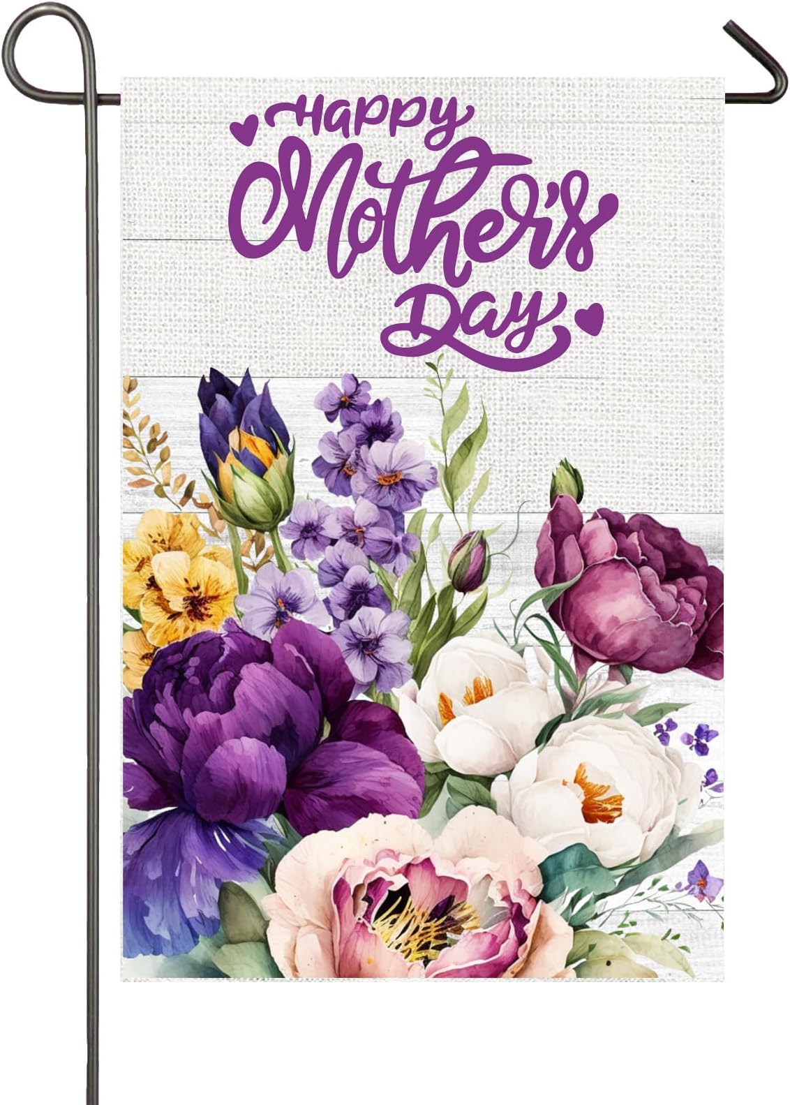 Amazon.com : Happy Mother's Day Garden Flag 12x18 Inch Double Sided ...