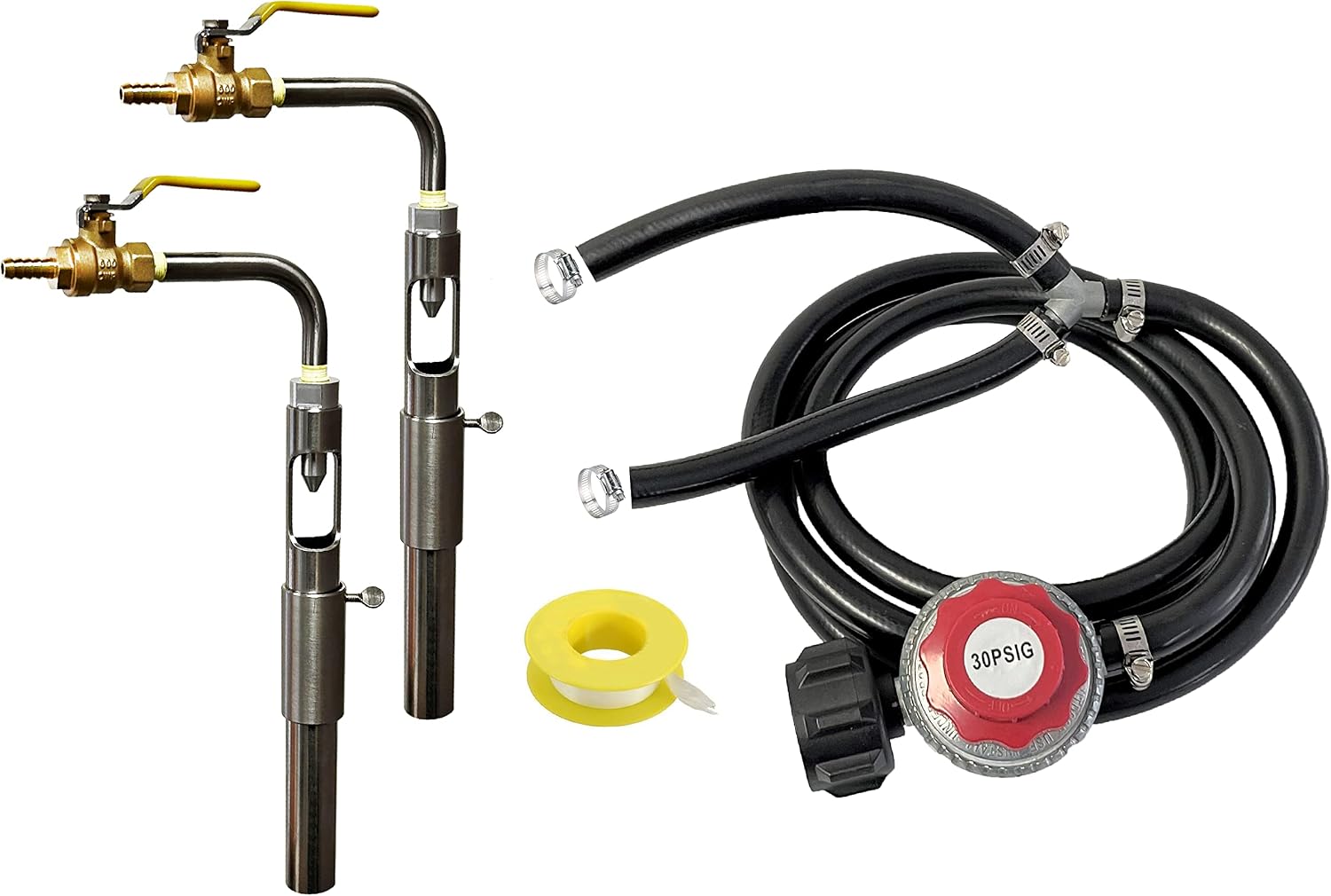 Amazon.com: MR VOLCANO Propane Forge Dual Burners Propane Gas KIT ...