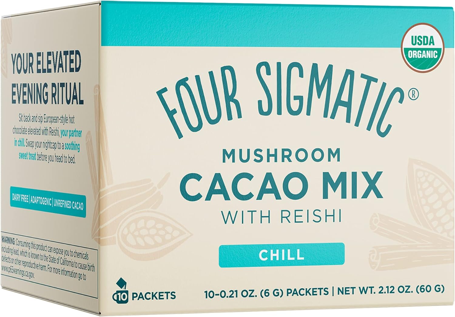 Xoco Blu, Mushroom Hot Cocoa Drink Mix con Reishi – Quattro Sigma Foods ...