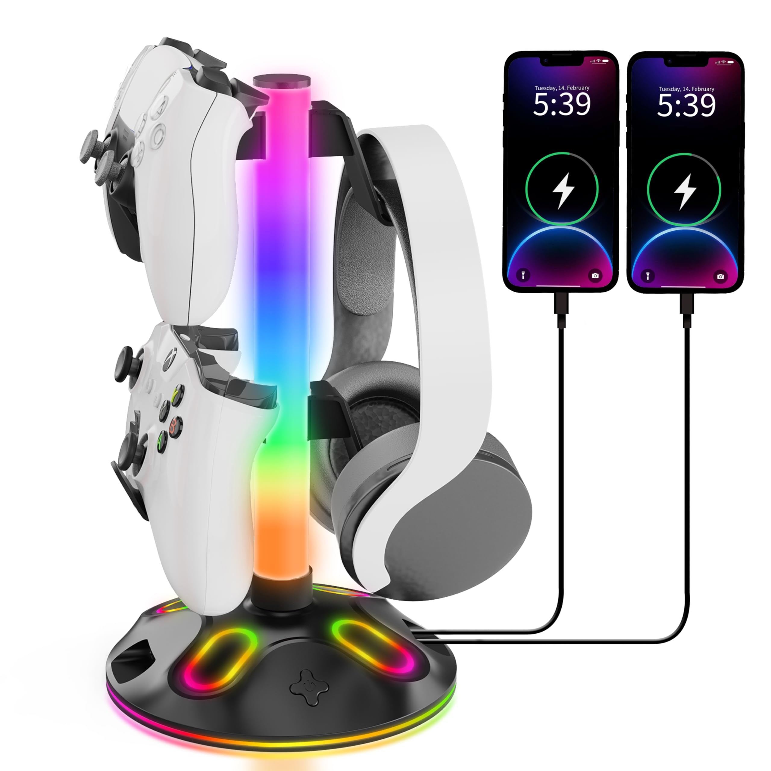 Amazon.com: Wnnymg RGB Headphone Stand - Controller Stand with 10 ...