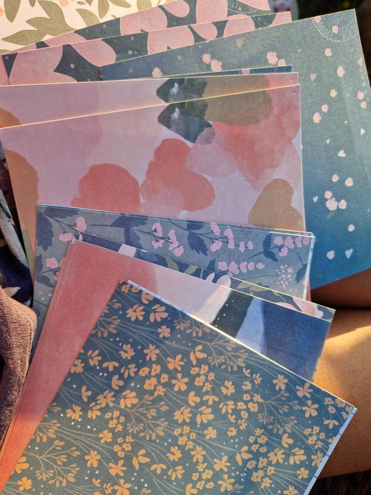 24 Blatt Papier Block 15,2x15,2 cm Dekorpapier Scrapbook Bastelpapier ...