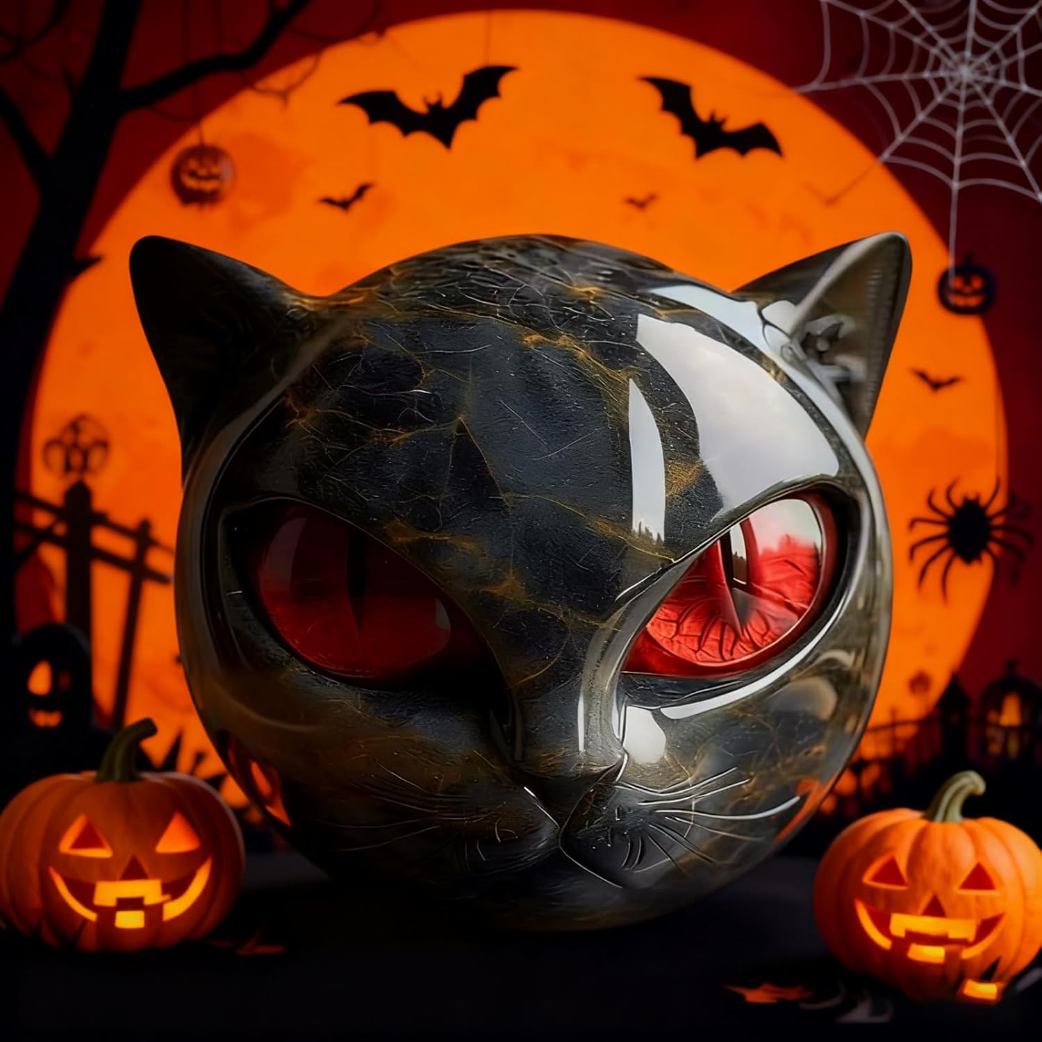 Amazon.com: Sherum Atelier Cat, Pubyfun Luxury Black Cat Stone ...