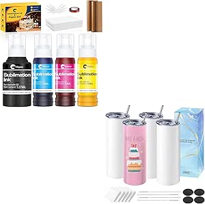 Amazon.com: Hiipoo Sublimation Ink Set with 110 Sheet Sublimation Paper ...