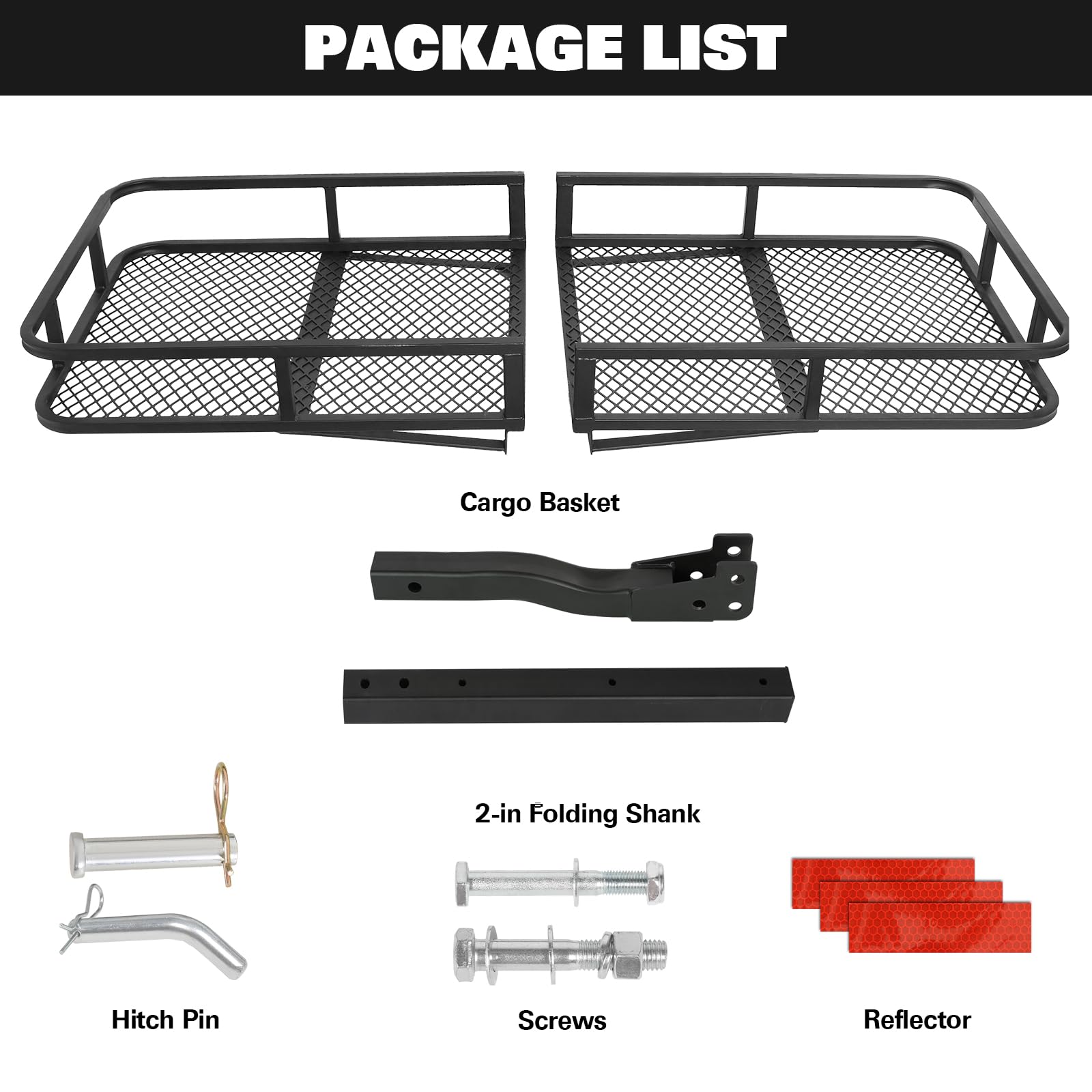 Snapklik.com : WEIZE Hitch Cargo Carrier 60 X 20 X 6 Inch, 500 Lbs ...