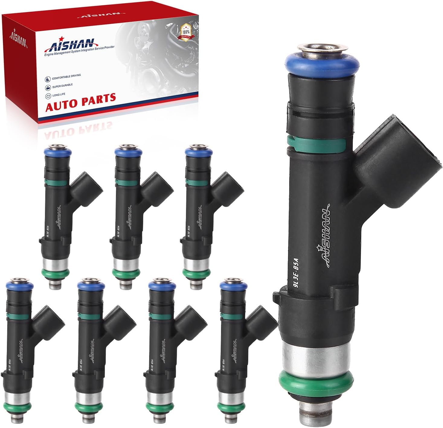 Amazon.com: AISHAN 8PCS Fuel Injectors 4 Holes Compatible with Ford ...