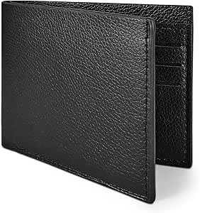 Amazon.com: WisePoint Mens Slim Wallet, PU Leather Credit Card Wallet Bifold Wallets for Men and ...