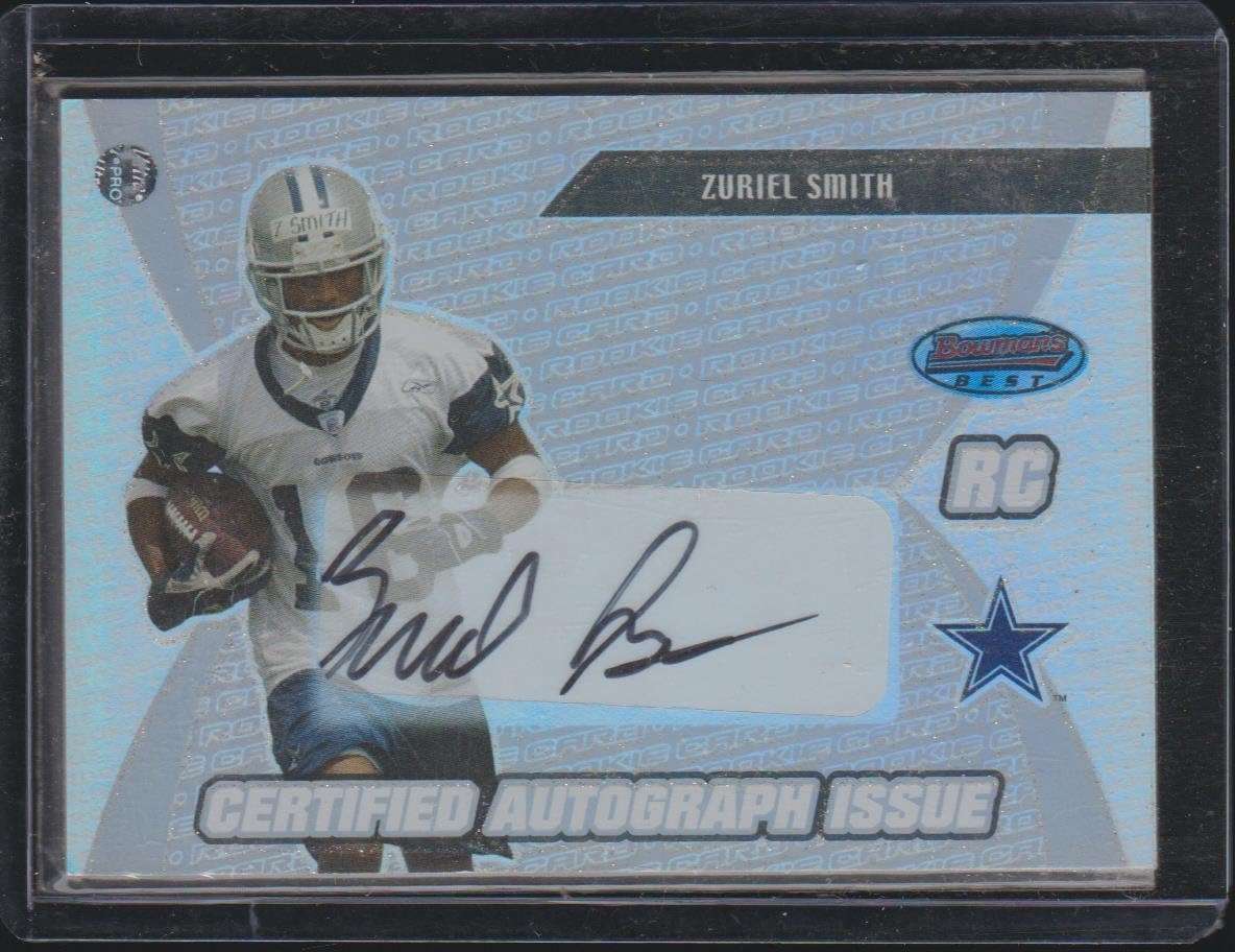 Amazon.com: 2003 Bowman's Best Zuriel Smith Cowboys Autographed Rookie ...