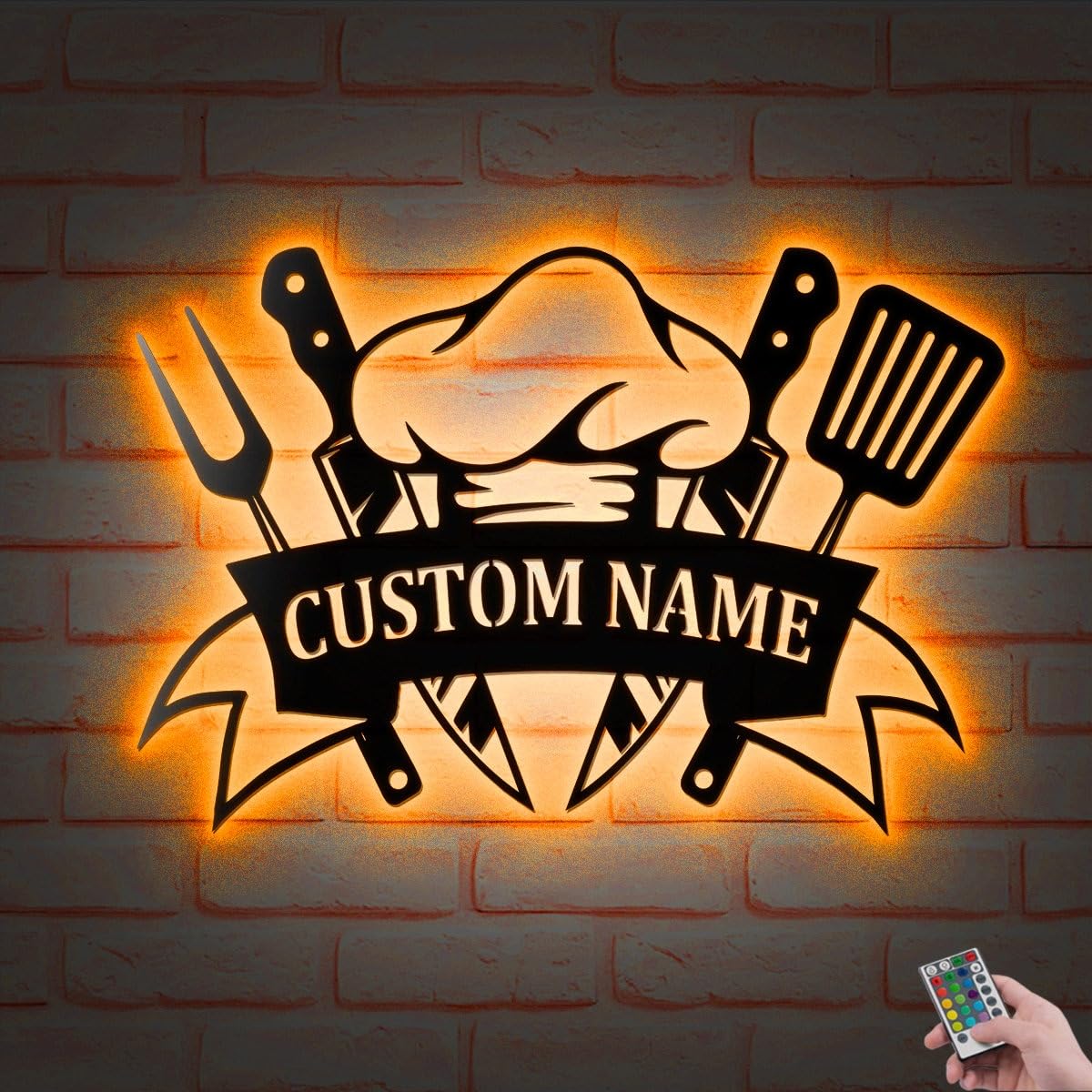 Logotipo De Chef De Metal Buy Dhcrafts Orange Metal Chef Printed Pin
