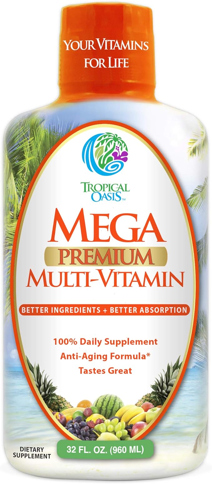 Amazon.com: Mega Premium Liquid Multivitamin | Natural Immune Support ...