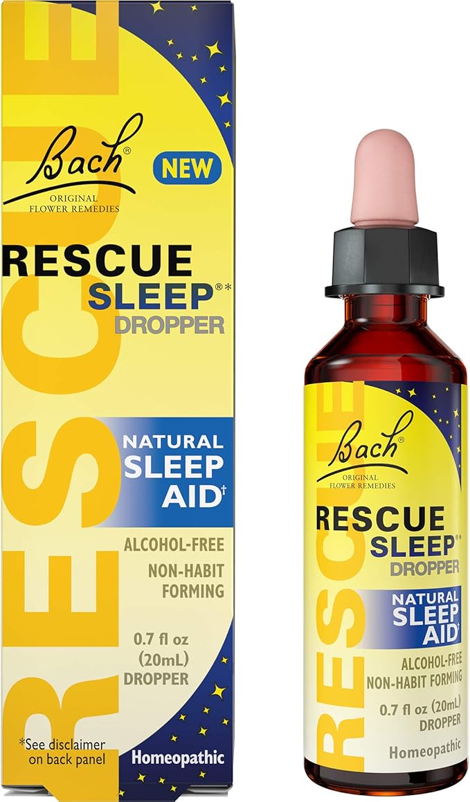 Amazon.com: Bach RESCUE SLEEP Dropper 20mL, Natural Sleep Aid ...