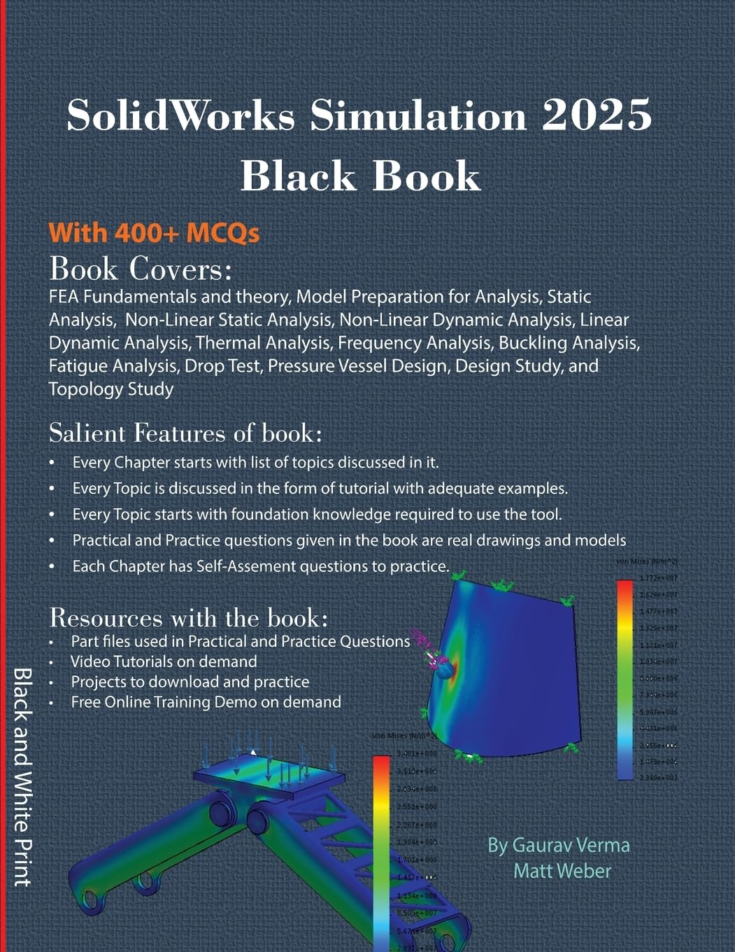 SolidWorks Simulation 2025 Black Book: Verma, Gaurav, Weber, Matt ...