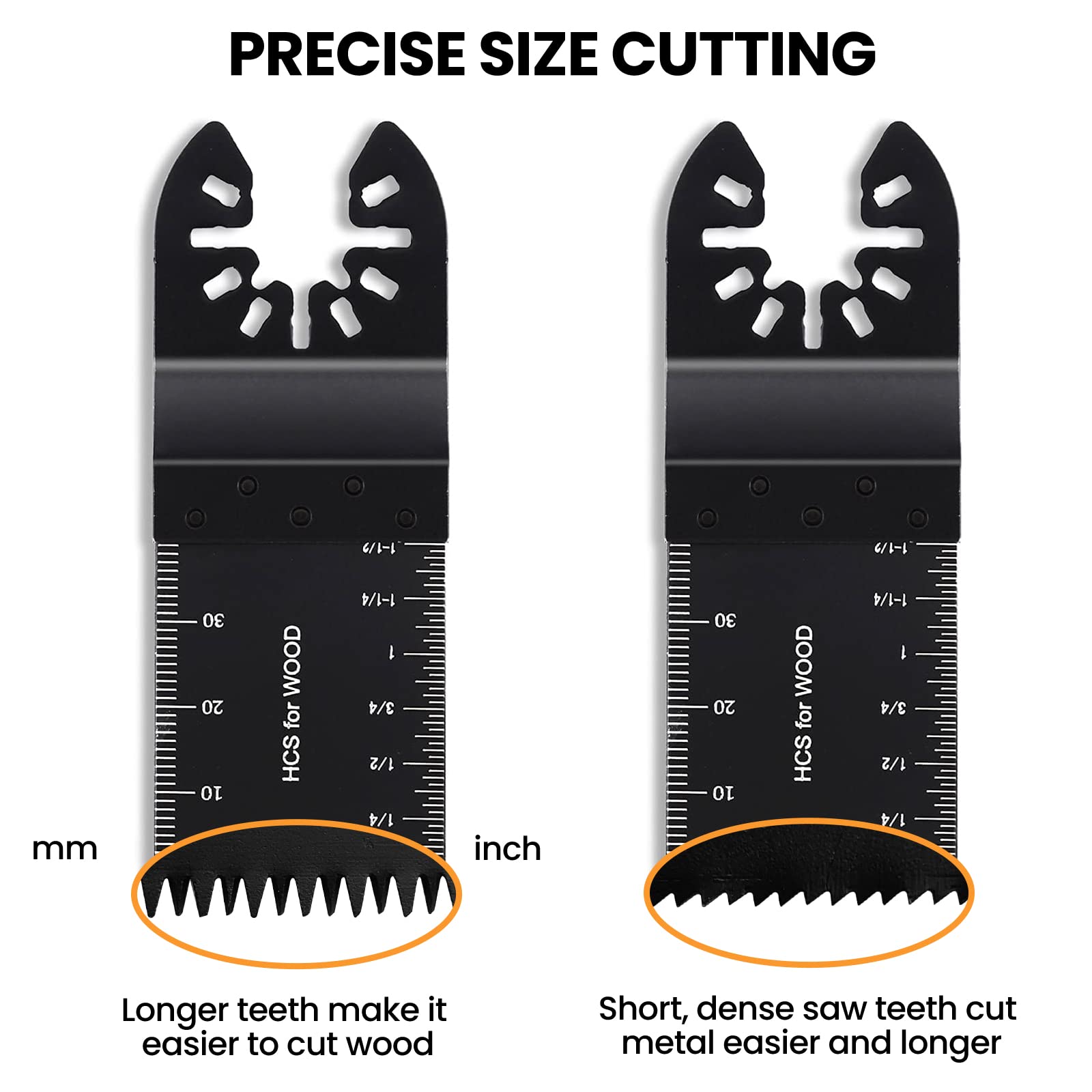 Snapklik.com : 96 Pack Oscillating Saw Blades, CONNOO Oscillating Tool ...