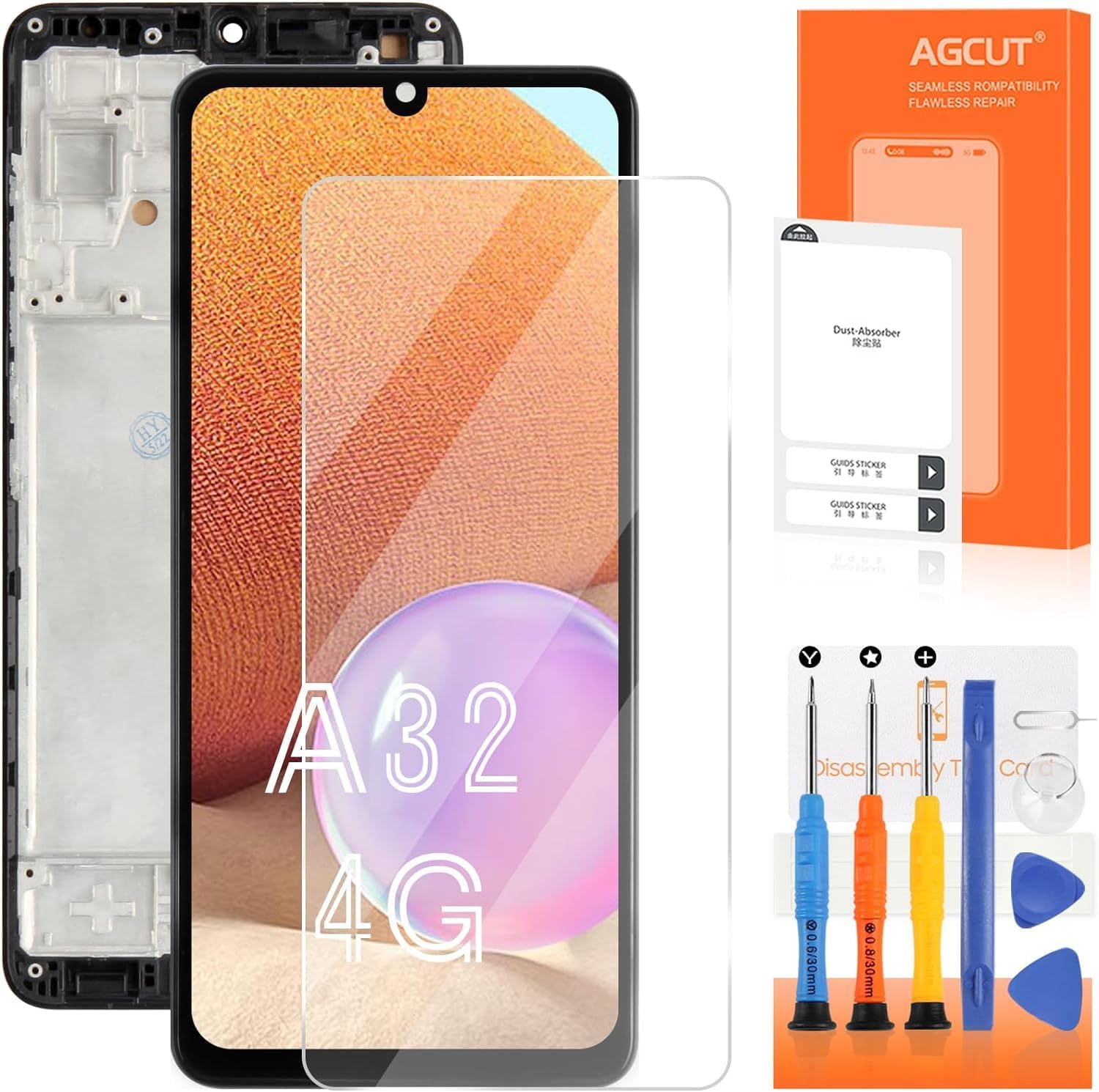 Amazon.com: AGCUT INCELL for Samsung Galaxy A32 4G Screen Replacement ...