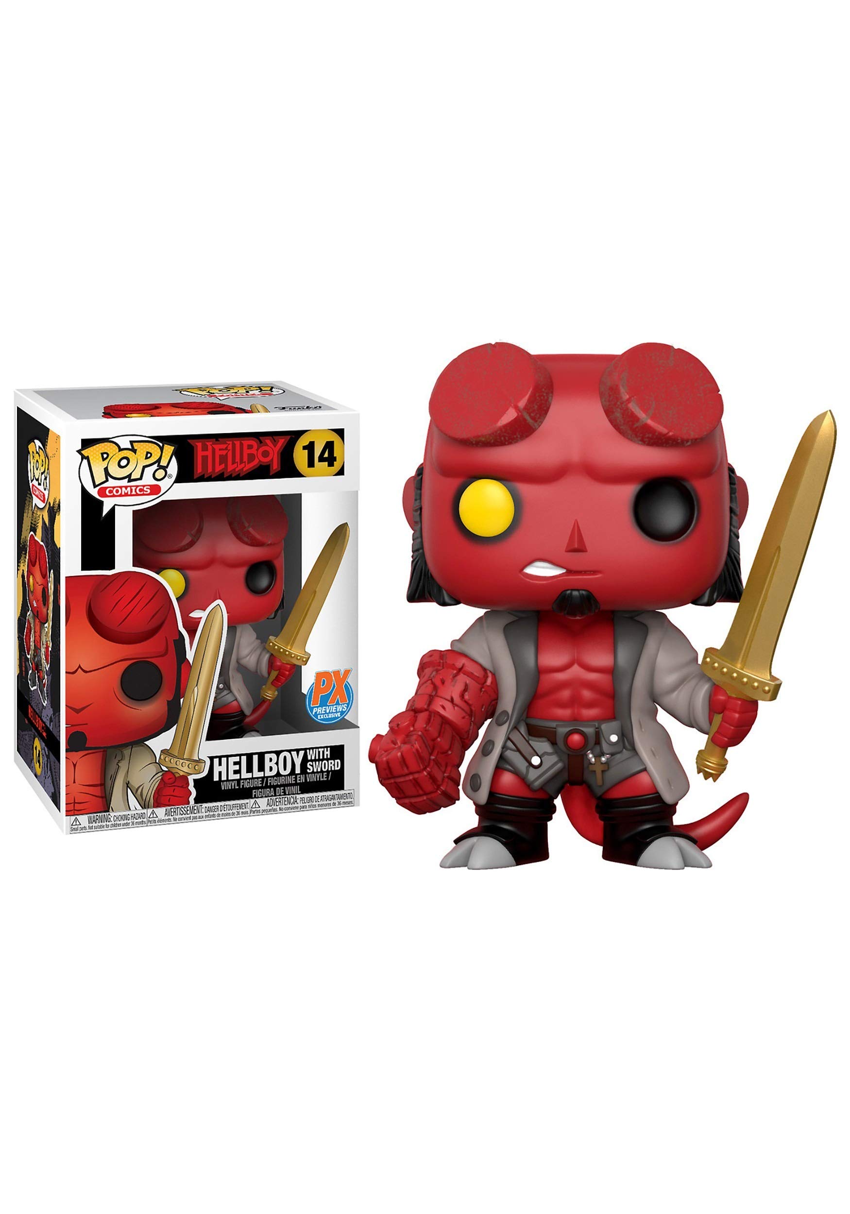 Pop Hellboy with Excalibur Vinyl Figure : Funko: Amazon.de: Spielzeug